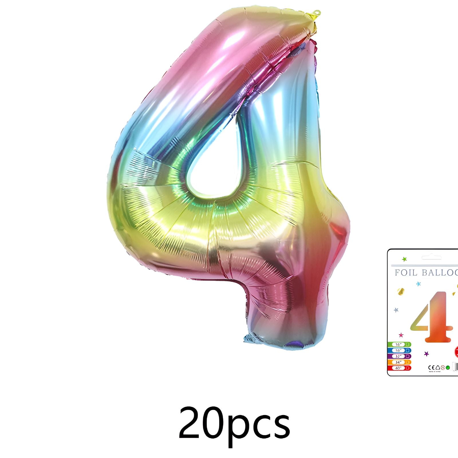 BESTSKY 20Pcs Number Balloons,Exquisite Birthday Balloon Design ...