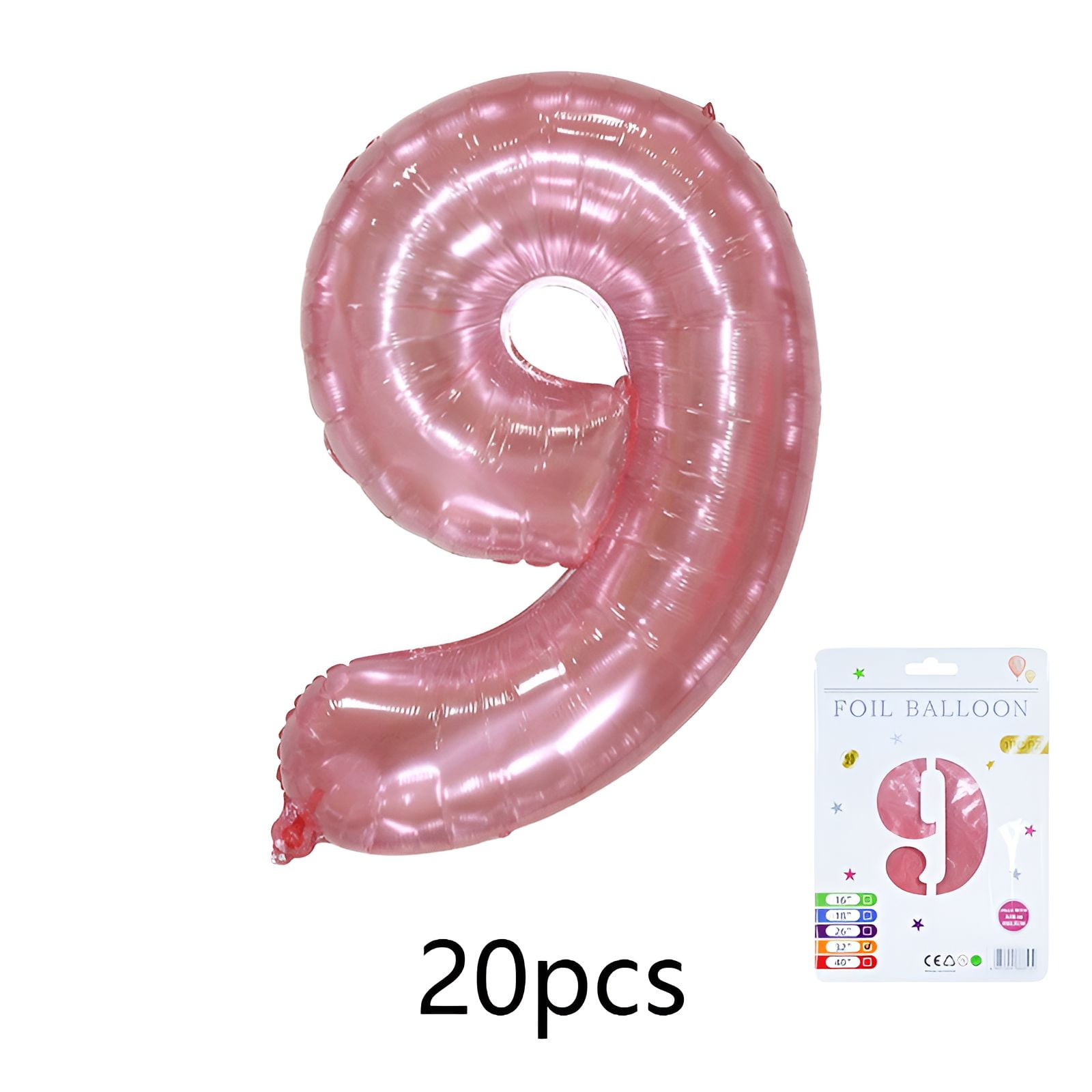 BESTSKY 20Pcs Number Balloons,High-Gloss Balloon Decoration Party ...