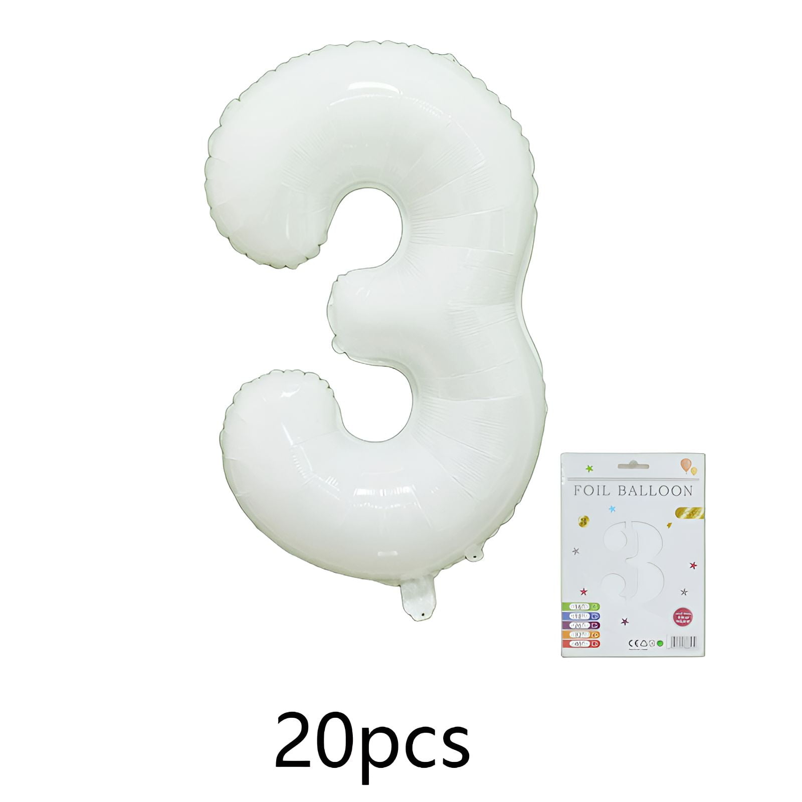 BESTSKY 20Pcs Number Balloons,Rich Birthday Decoration Balloons Party ...