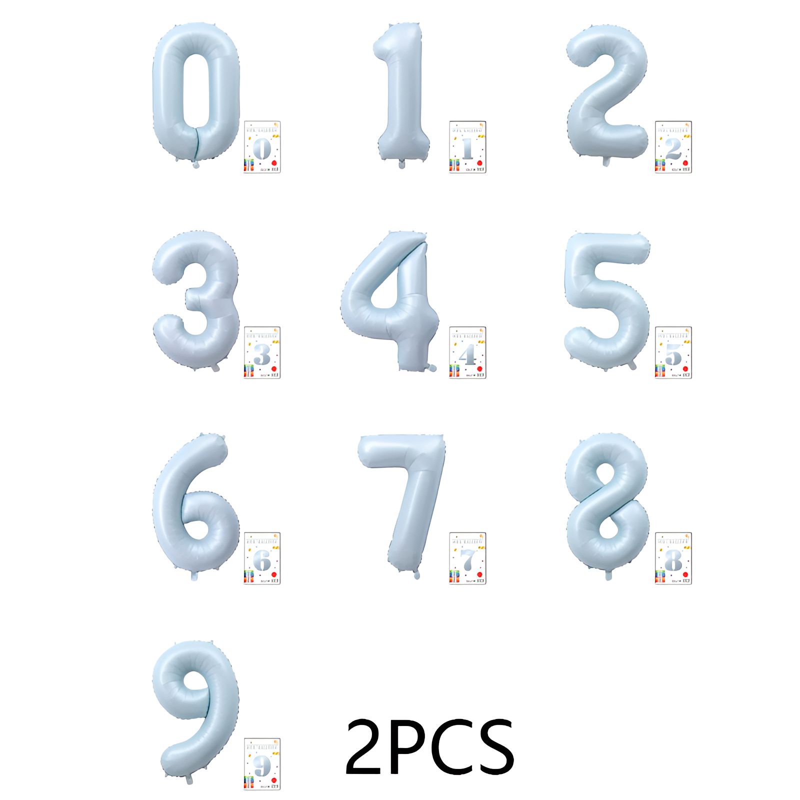 BESTSKY 20Pcs Number Balloons,Simple Yet Exquisite Design Party ...