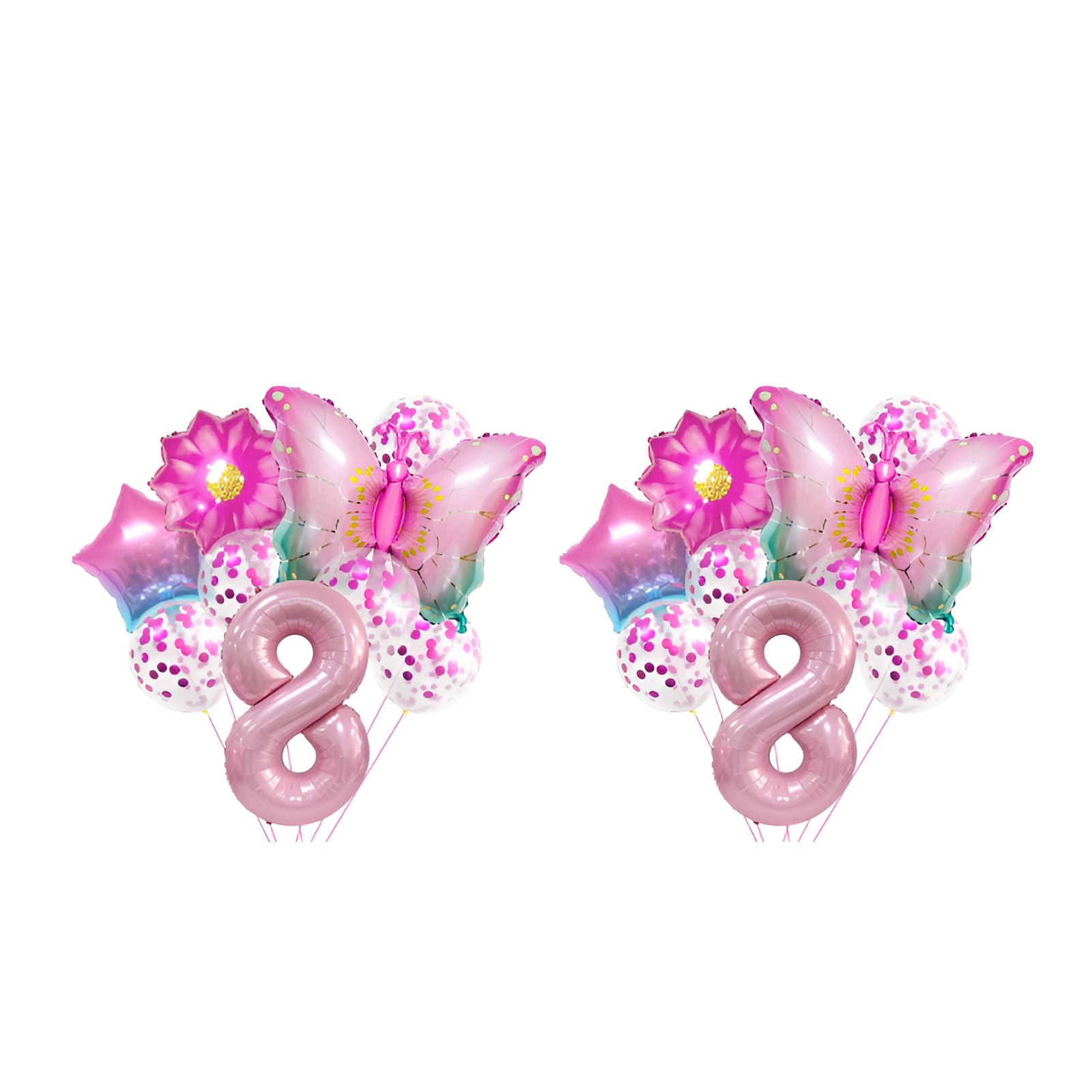 BESTSKY 22Pcs Number Balloons,Stylish Photo Balloons Party Decorations,Birthday Party Highlight ...