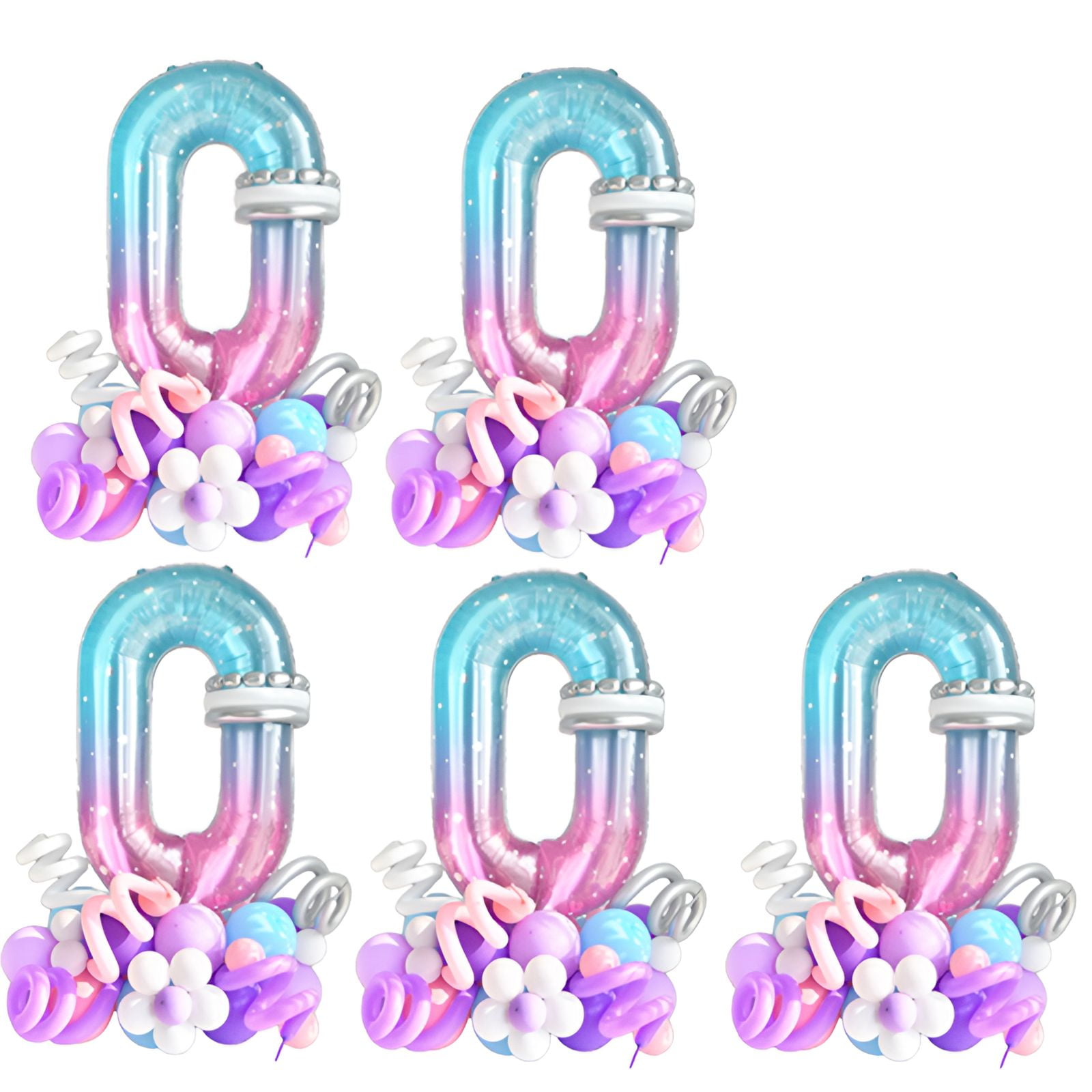 BESTSKY 230Pcs Number Balloons,Dreamy Starry Decor Party Decorations ...