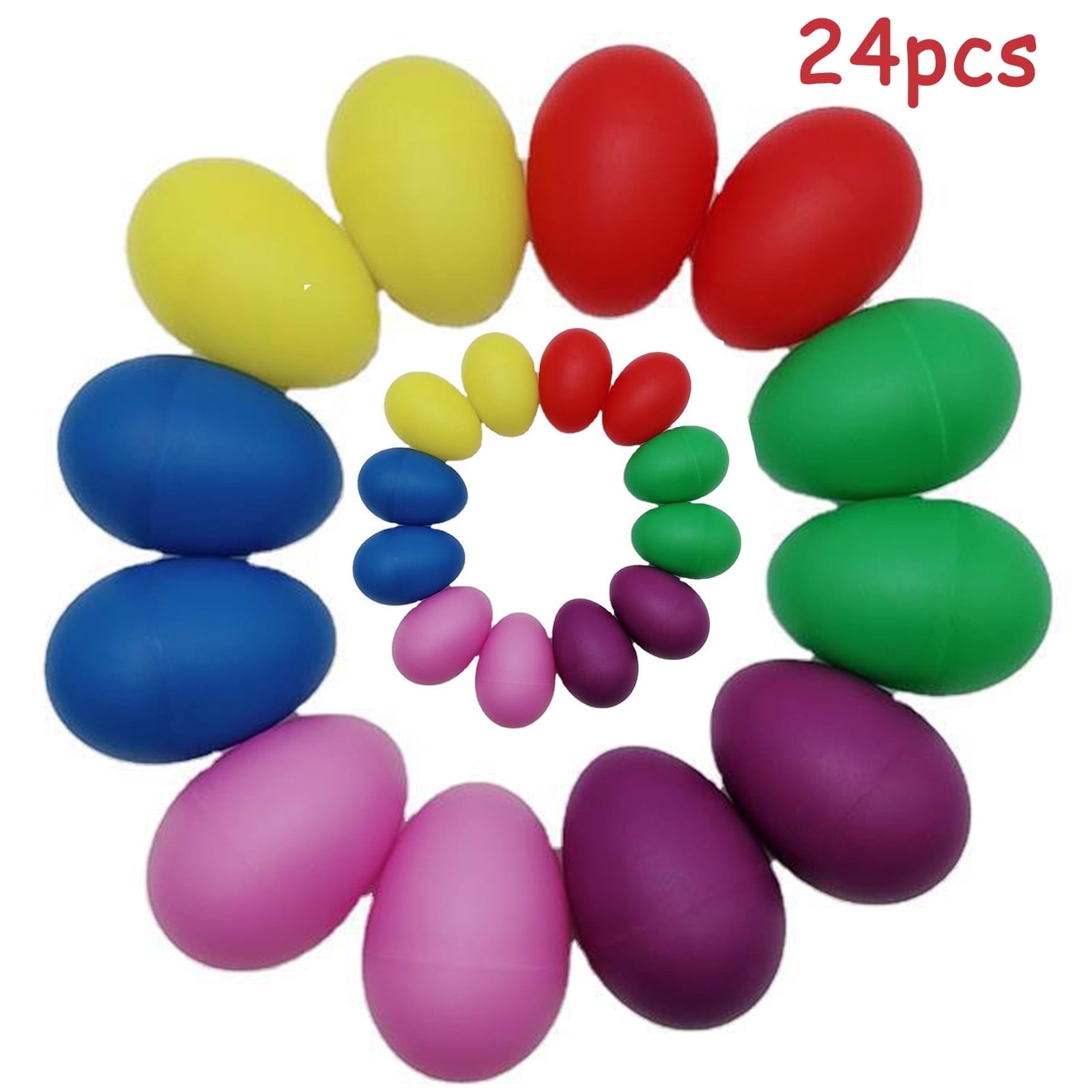 BESTSKY 24 Pcs Egg Shakers Musical Eggs Interactive Egg for Kids ...