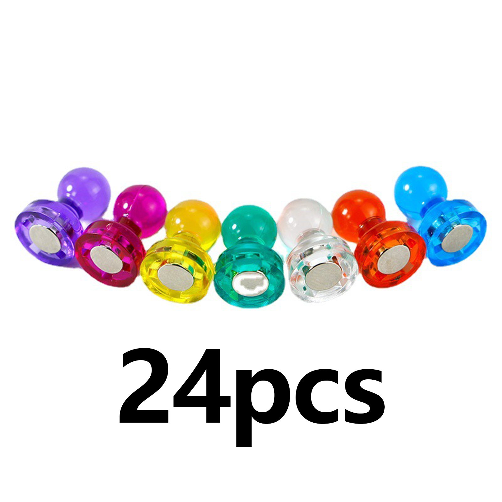 BESTSKY 24 Pcs Fridge Magnets for Toddlers 1-10,Colorful Magnetic Push ...