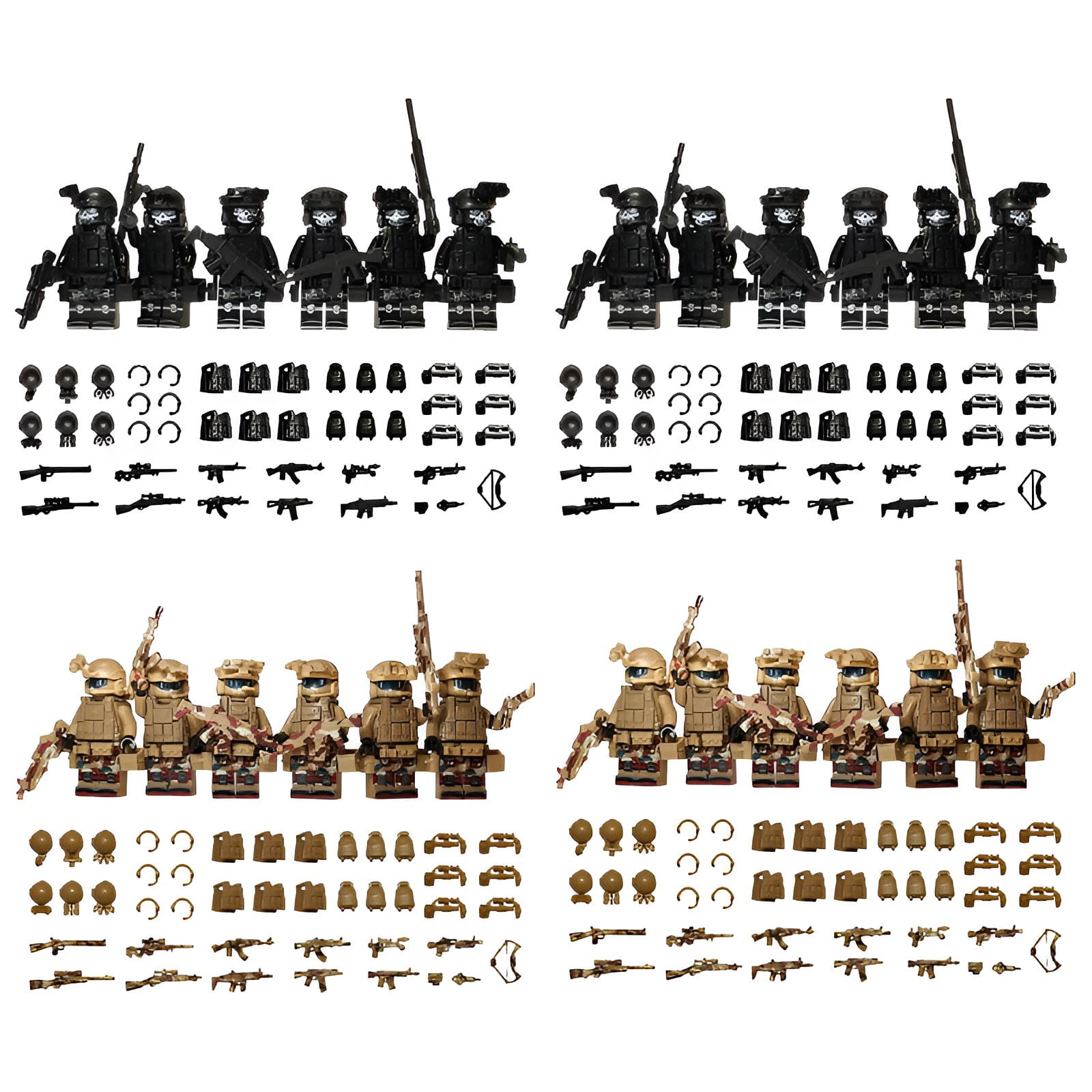 BESTSKY 24Pcs Army Men,Combat Gear Army Toys,Soldier Accessories ...