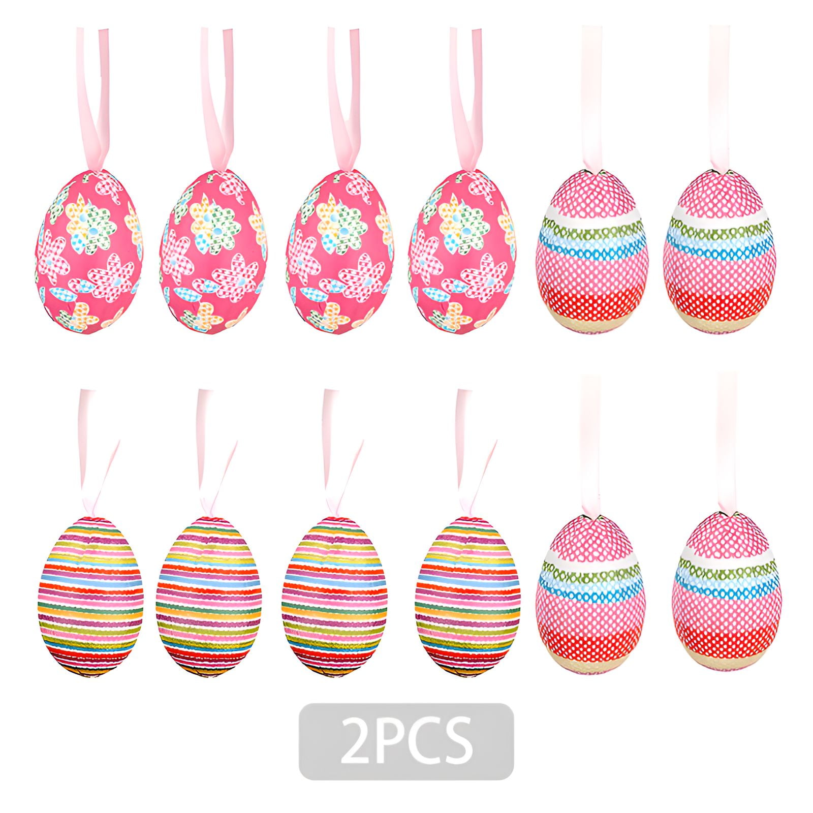 BESTSKY 24Pcs Easter Egg Ornaments,Multiple Patterns Adding Easter Fun ...