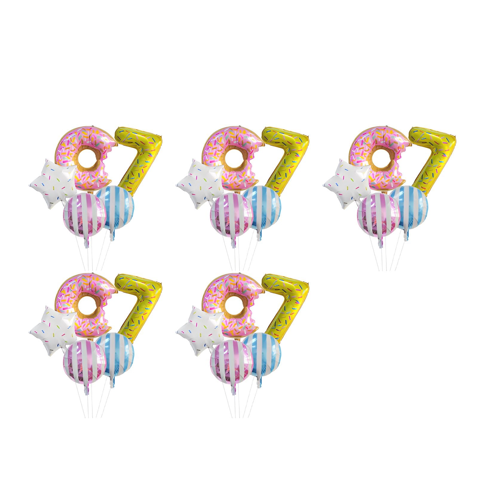 BESTSKY 25Pcs Number Balloons,Dessert Party Highlight Party Decorations,32-Inch Party Props ...