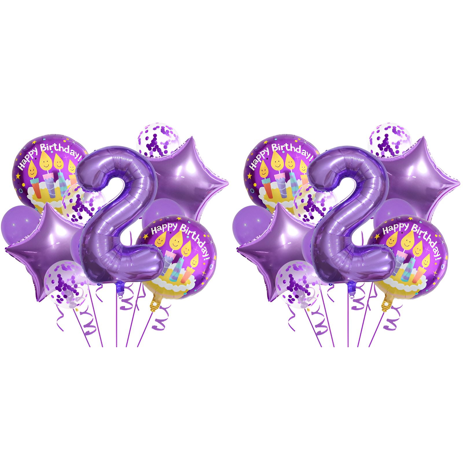 BESTSKY 26Pcs Number Balloons,Star Party Balloons Party Decorations ...