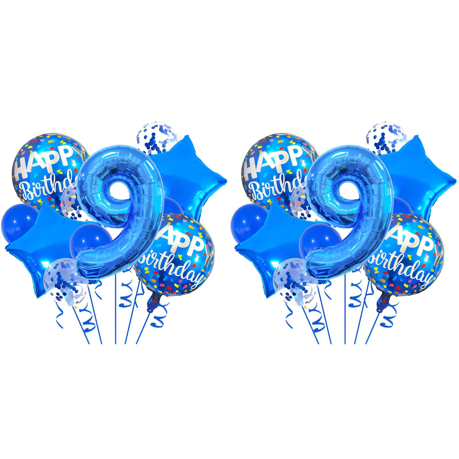 BESTSKY 26Pcs Number Balloons,Twinkling Star Balloons Balloons for ...