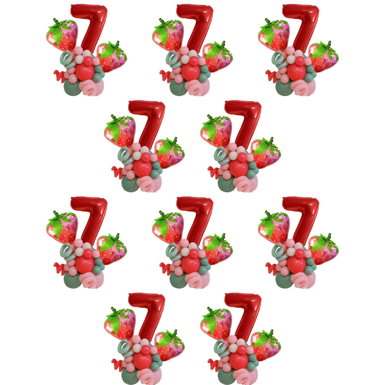 BESTSKY 280Pcs Number Balloons,Refreshing Birthday Decor Party ...