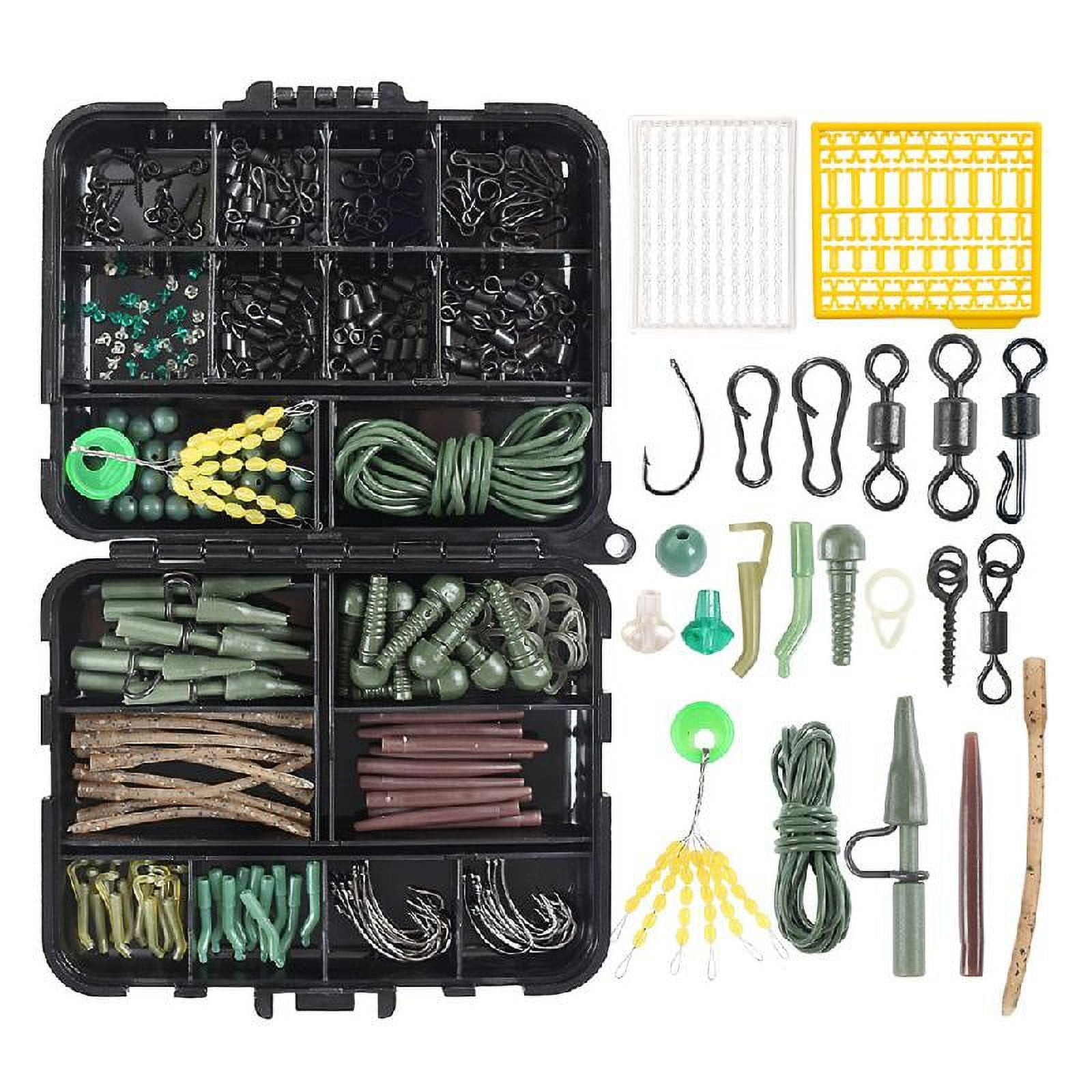 QUSENLON 292 Pcs Fishing Tackle Kit with Tackle Box, Fishing Kit ...