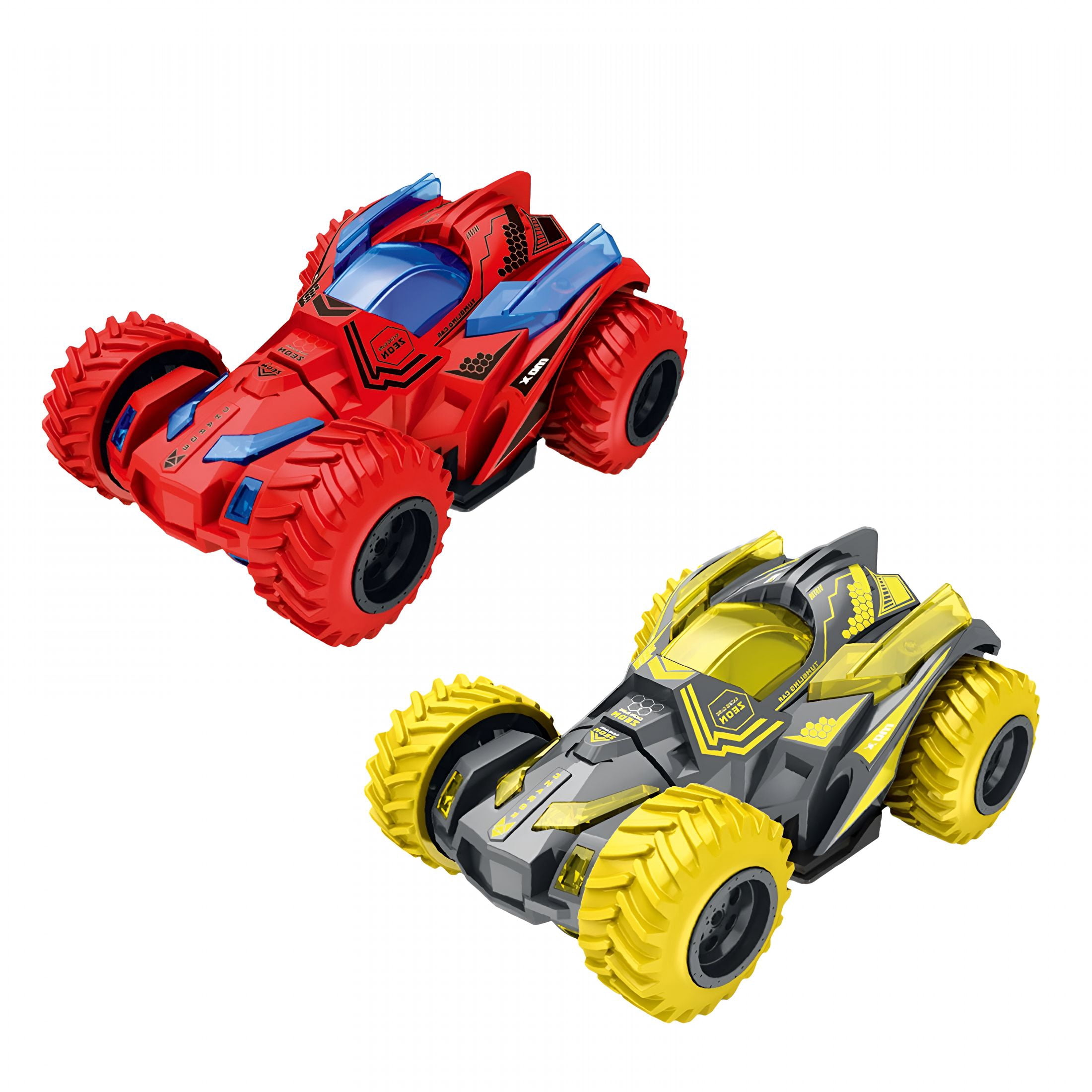 BESTSKY 2Pc Children'S Four-Wheel Drive Off-Road Vehicle Stunt Spinning ...