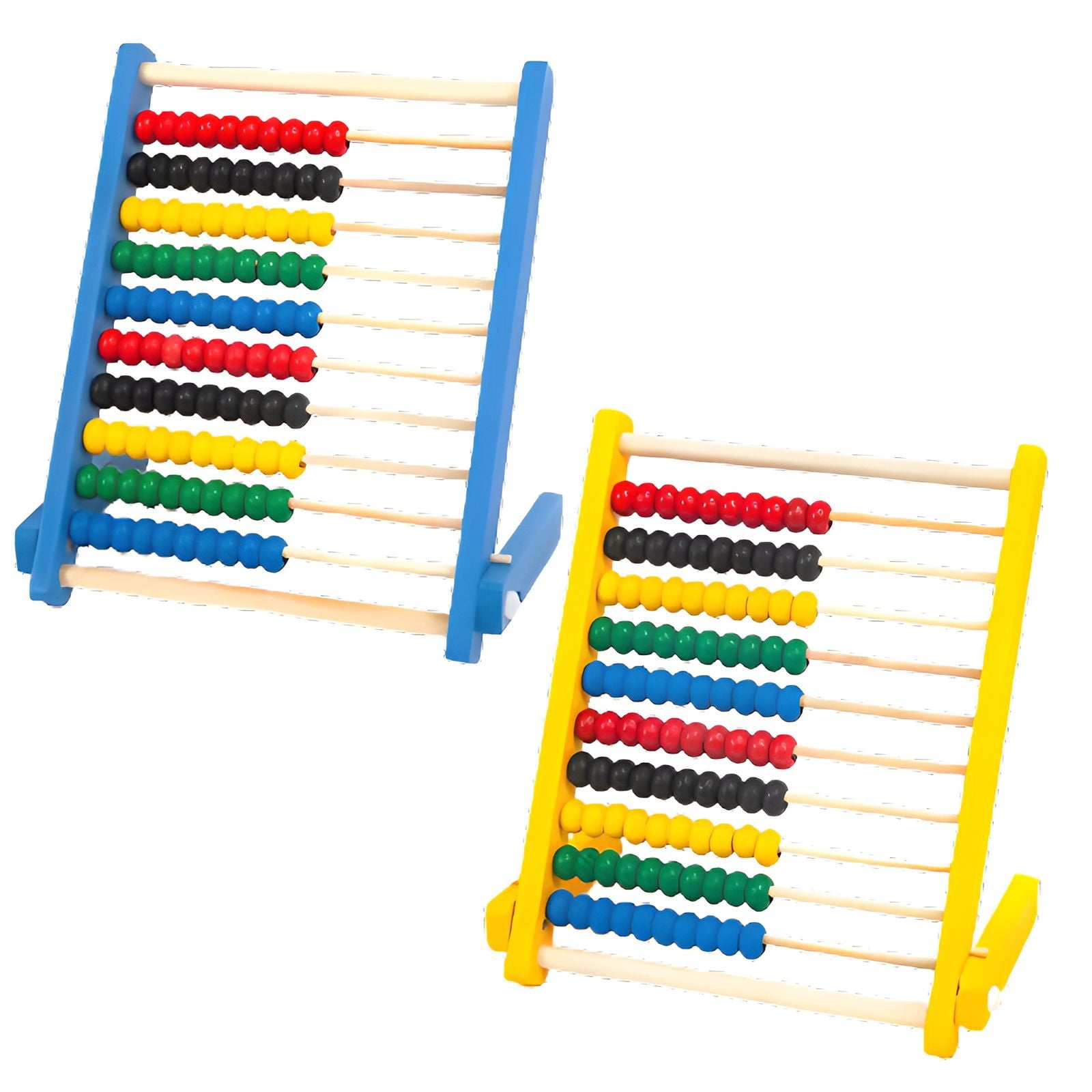 BESTSKY 2Pcs Abacus,Counting Ability Booster Wood Abacus,Repeatable ...