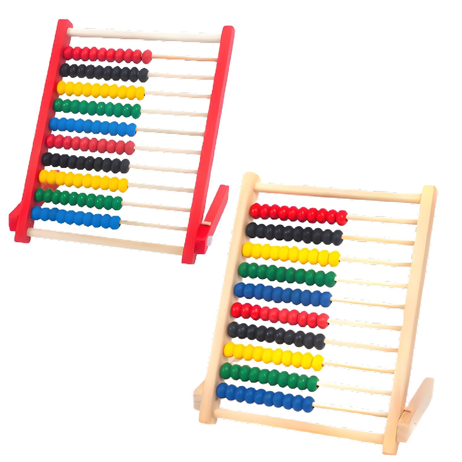BESTSKY 2Pcs Abacus,Counting Ability Booster Wood Abacus,Steady ...