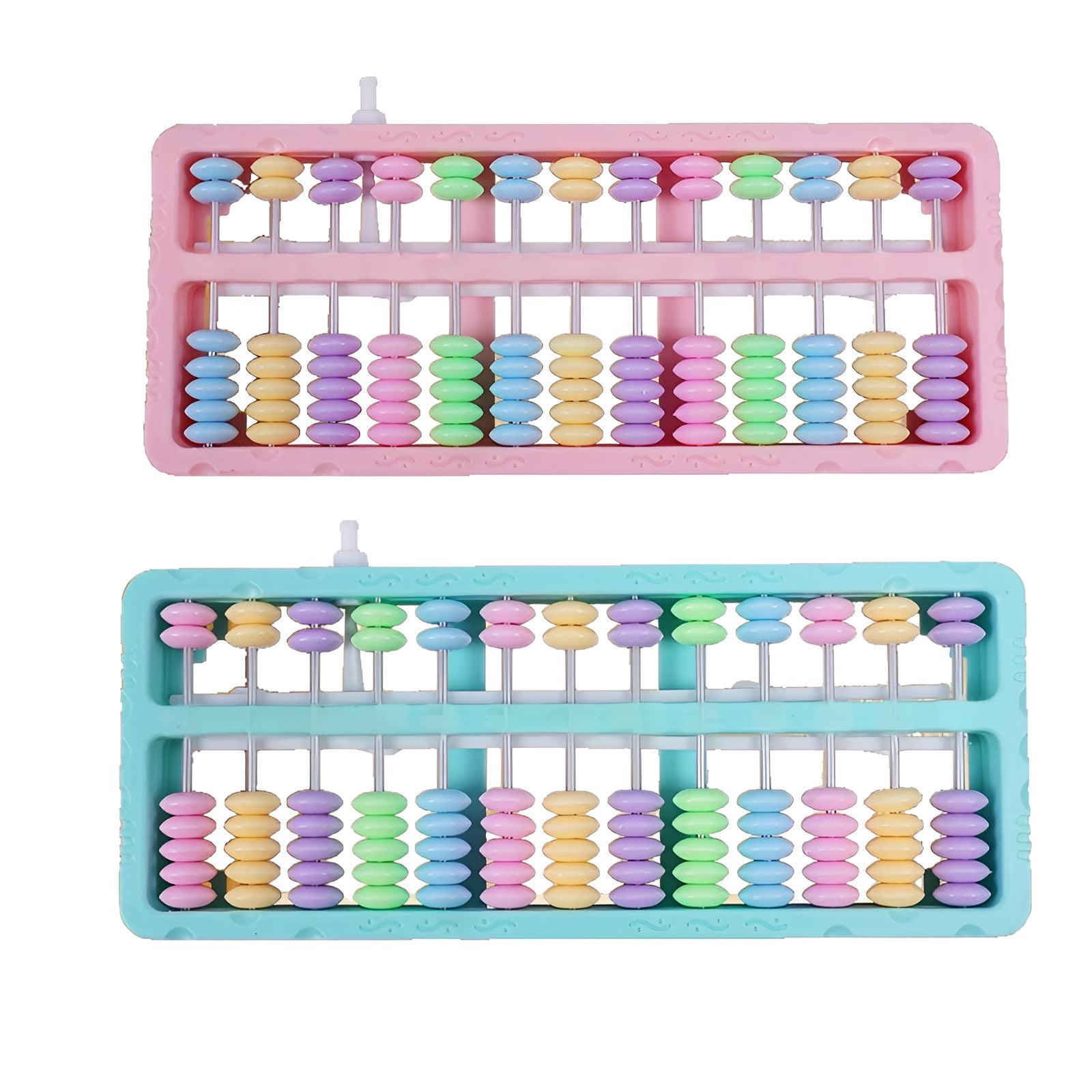 BESTSKY 2Pcs Abacus,Education Position Aids Abacus for Kids Math,Pleasant Touch Abacus Count ...