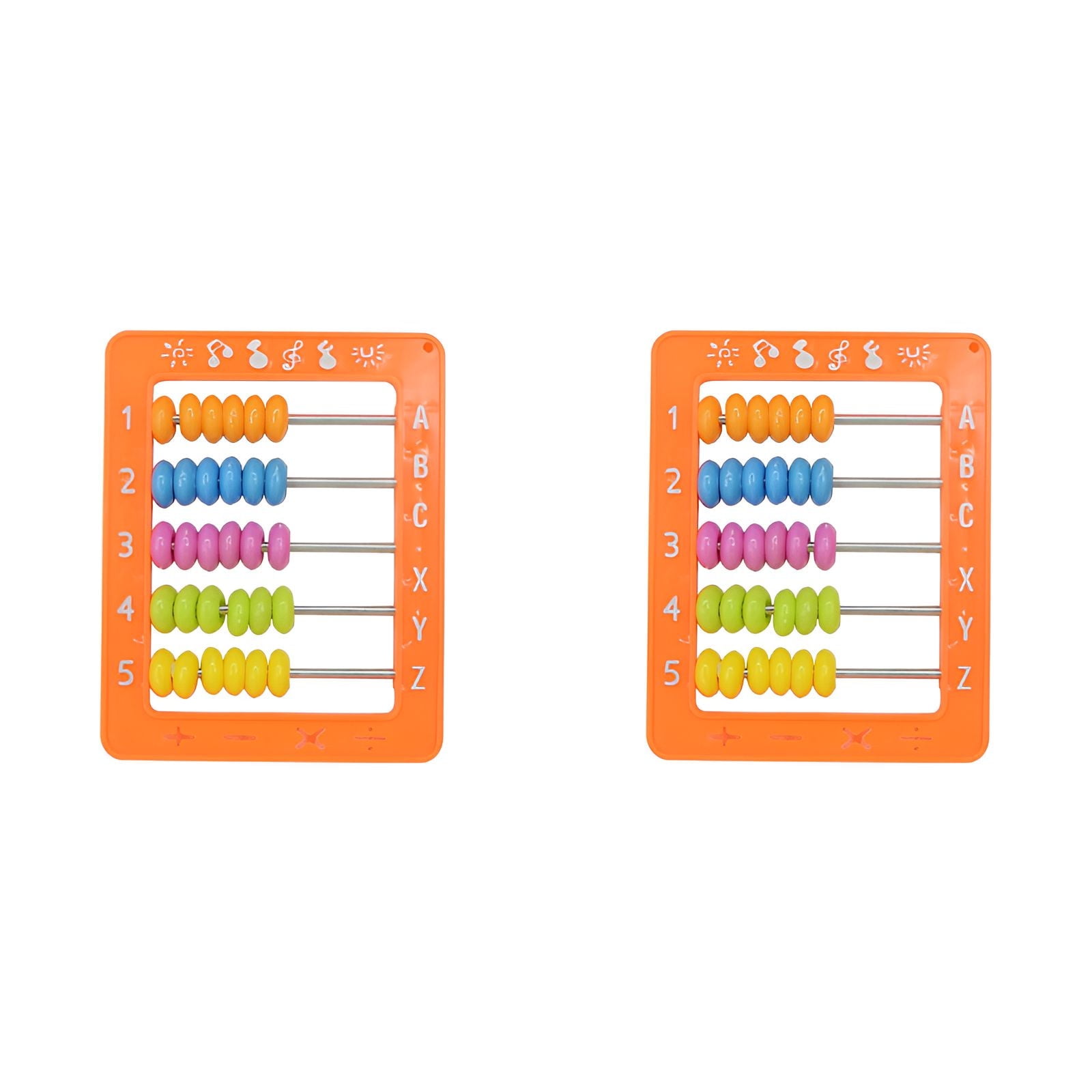 BESTSKY 2Pcs Abacus,Large Size Figures Abacus Count Learning Tools,Smooth-Glide Rods Abacus for ...