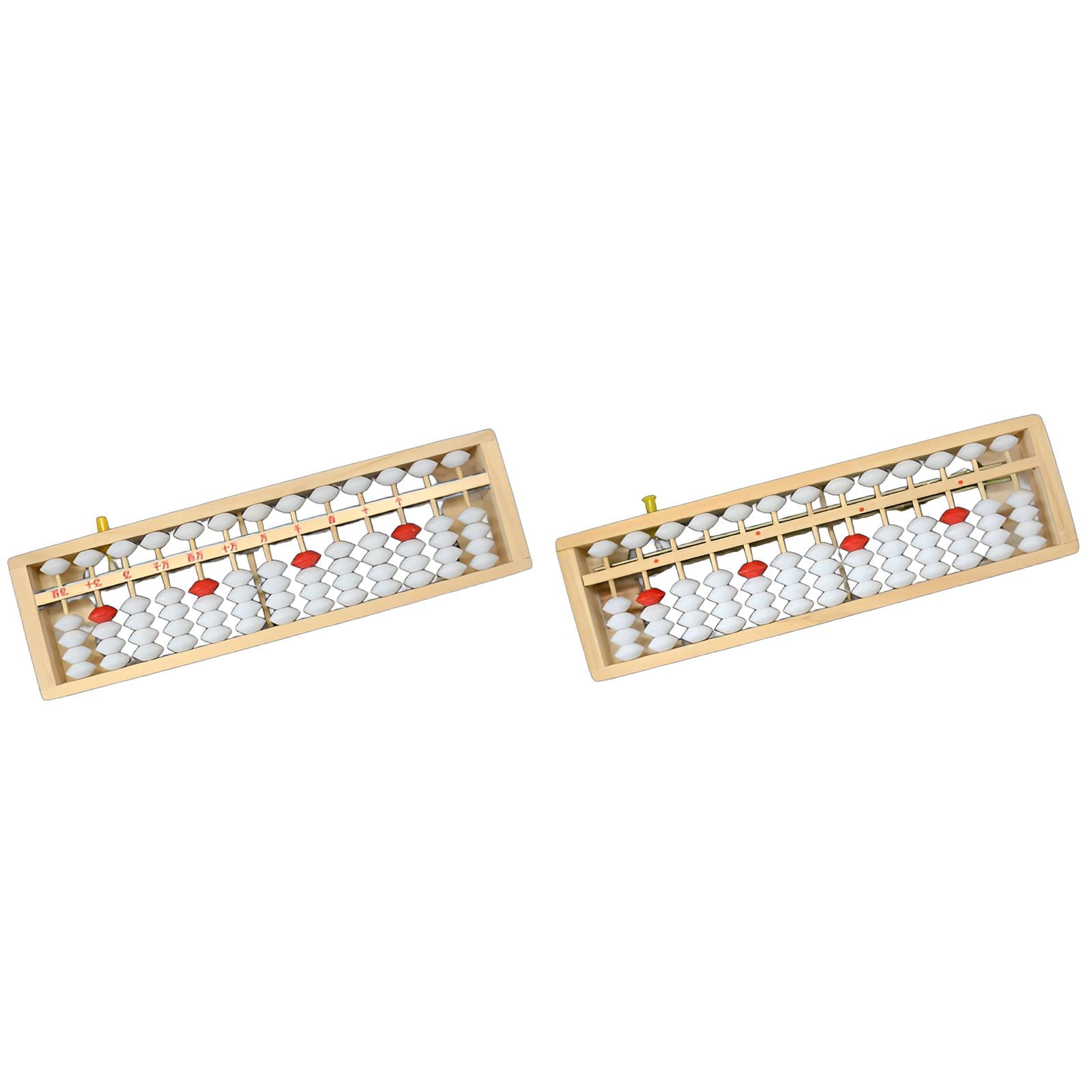 BESTSKY 2Pcs Abacus,13Rows Wooden Abacus, Math Counters,Color_Mixing1 ...