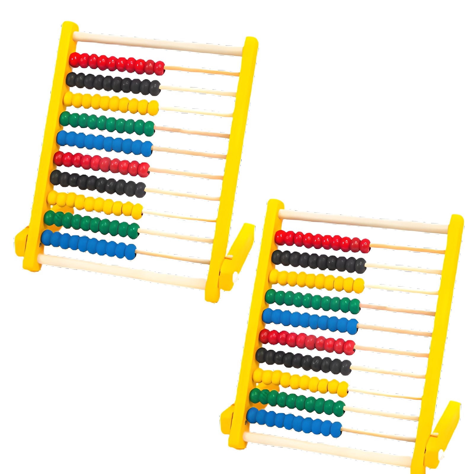 BESTSKY 2Pcs Abacus,10Rows Wooden Abacus for Child, Math Toys for Kids ...