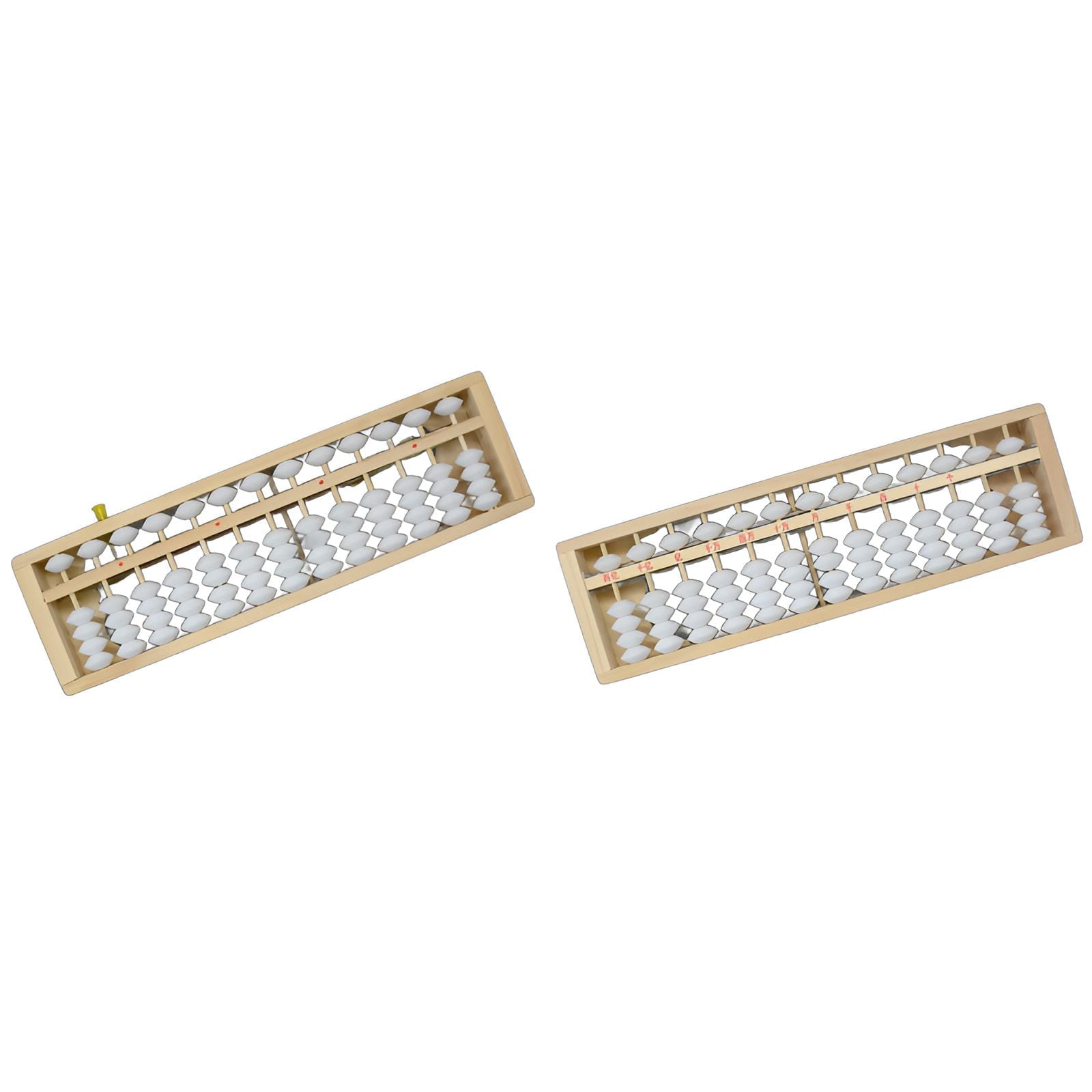 BESTSKY 2Pcs Abacus,Uncluttered Digit Labels Wood Abacus,Effortless ...