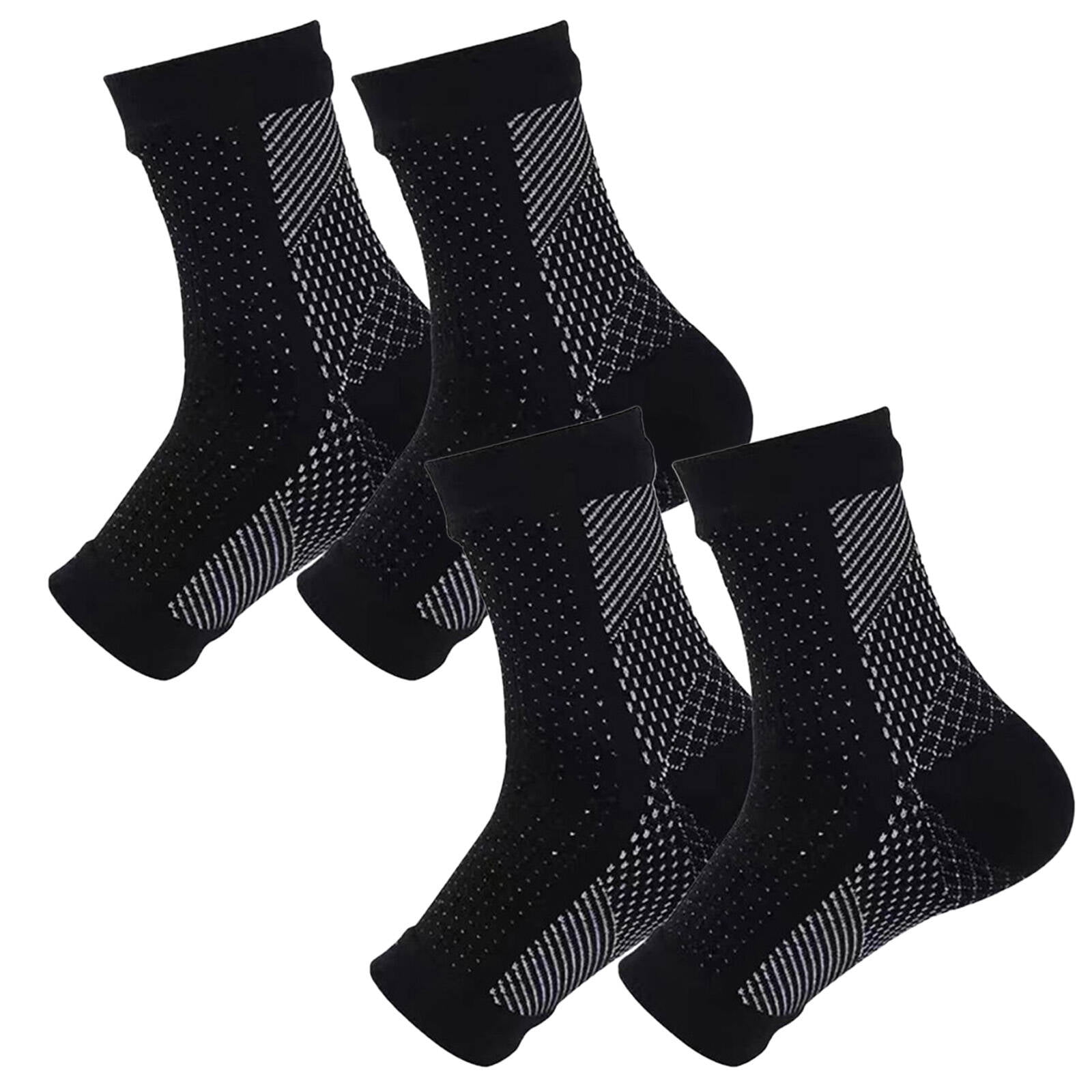 BESTSKY 2Pcs Ankle Brace,Efficient Protection Function Neuropathy Socks,Open-Toe Design Sports ...