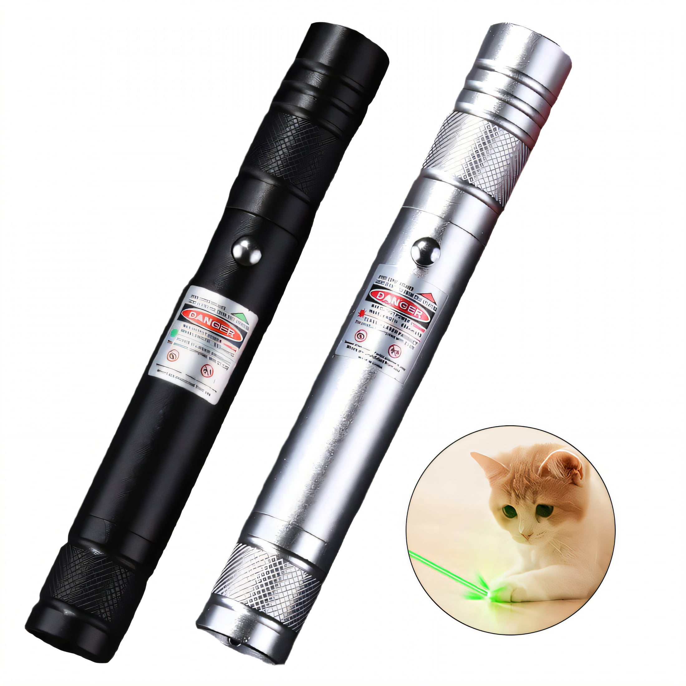 BESTSKY 2Pcs Cat Laser Pointer Toy,Laser Beam Control Lazer for Cats,Smooth and Easy Handling ...