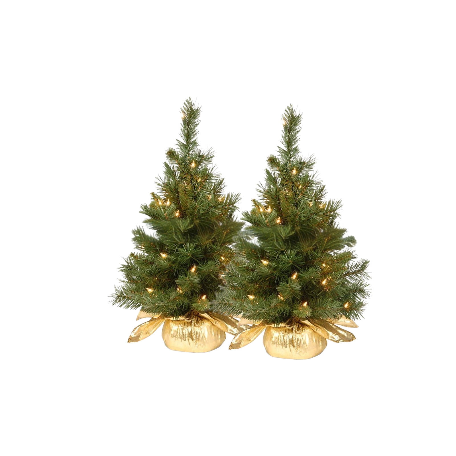 BESTSKY 2Pcs Christmas Desk Decorations,Sleek Modern Design Tree ...