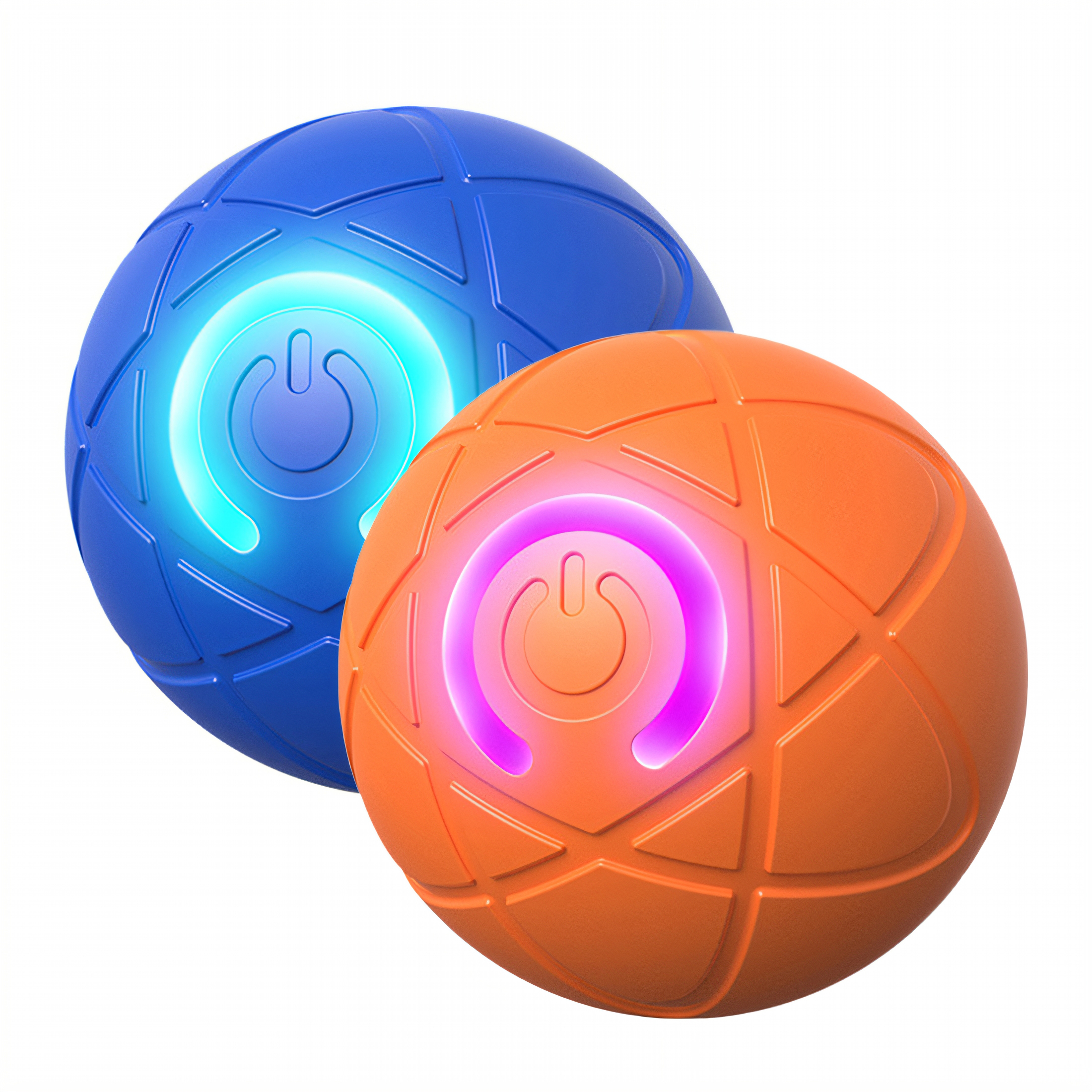 BESTSKY 2Pcs Dog Balls for Aggressive Chewers,Simulated Trajectory Dog ...