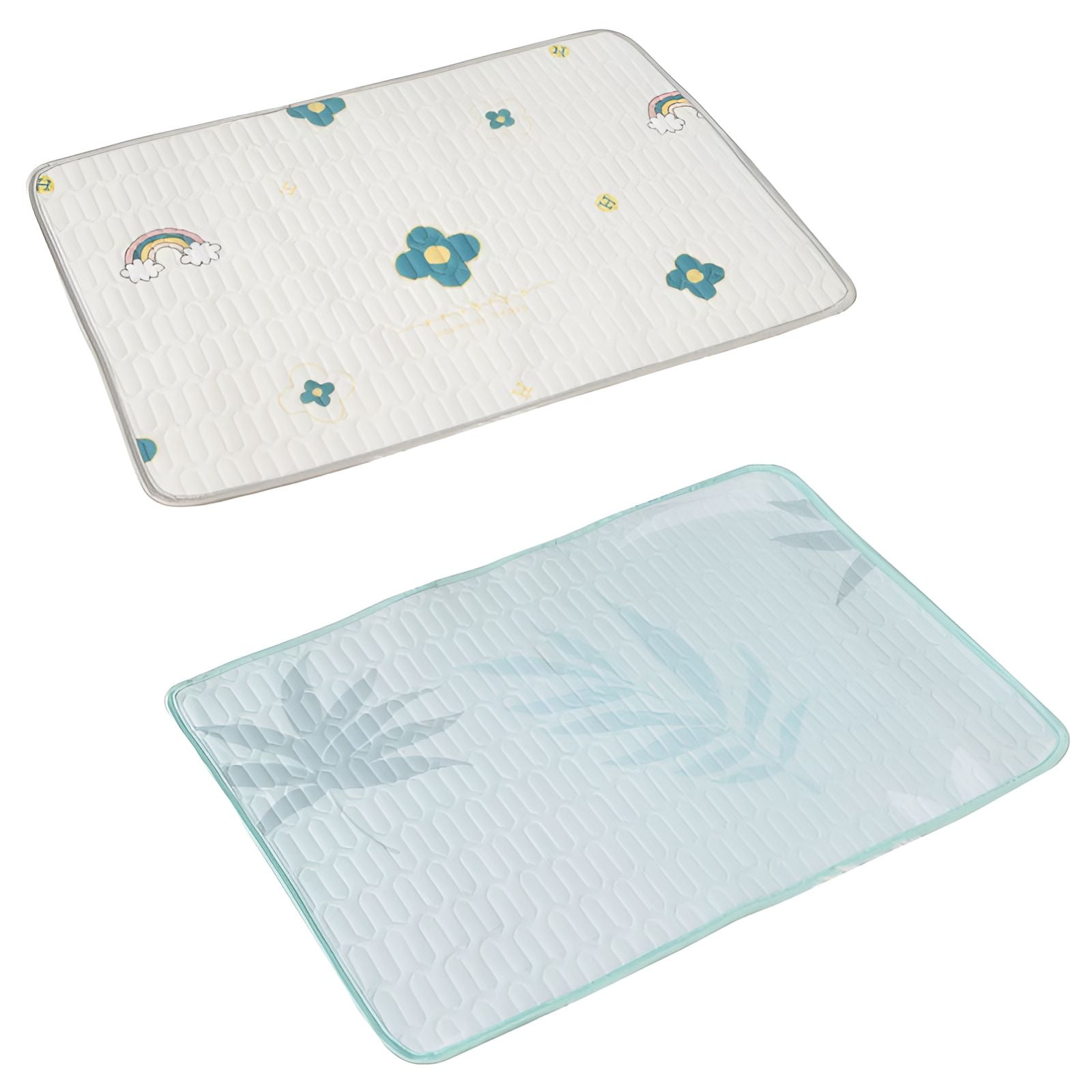 BESTSKY 2Pcs Dog Mat Grip Bottom Dog Blanket Anti-Static Pet Crate Pads ...