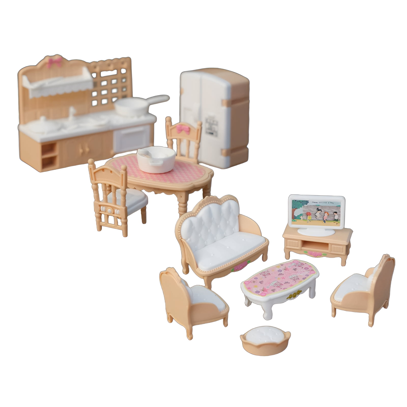 BESTSKY 2Pcs Dollhouse Furniture,Toy Set Dollhouse Accessories,Detailed ...