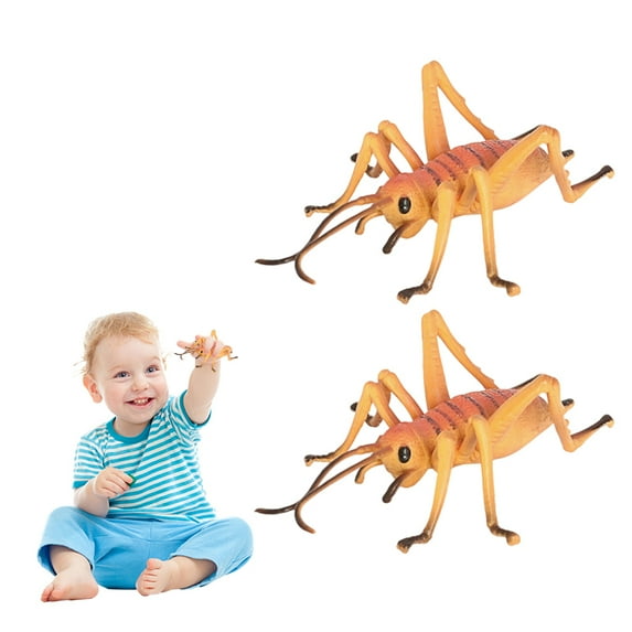 BESTSKY 2Pcs Fake Bugs,Simulated Cricket Halloween Toys,Biological ...