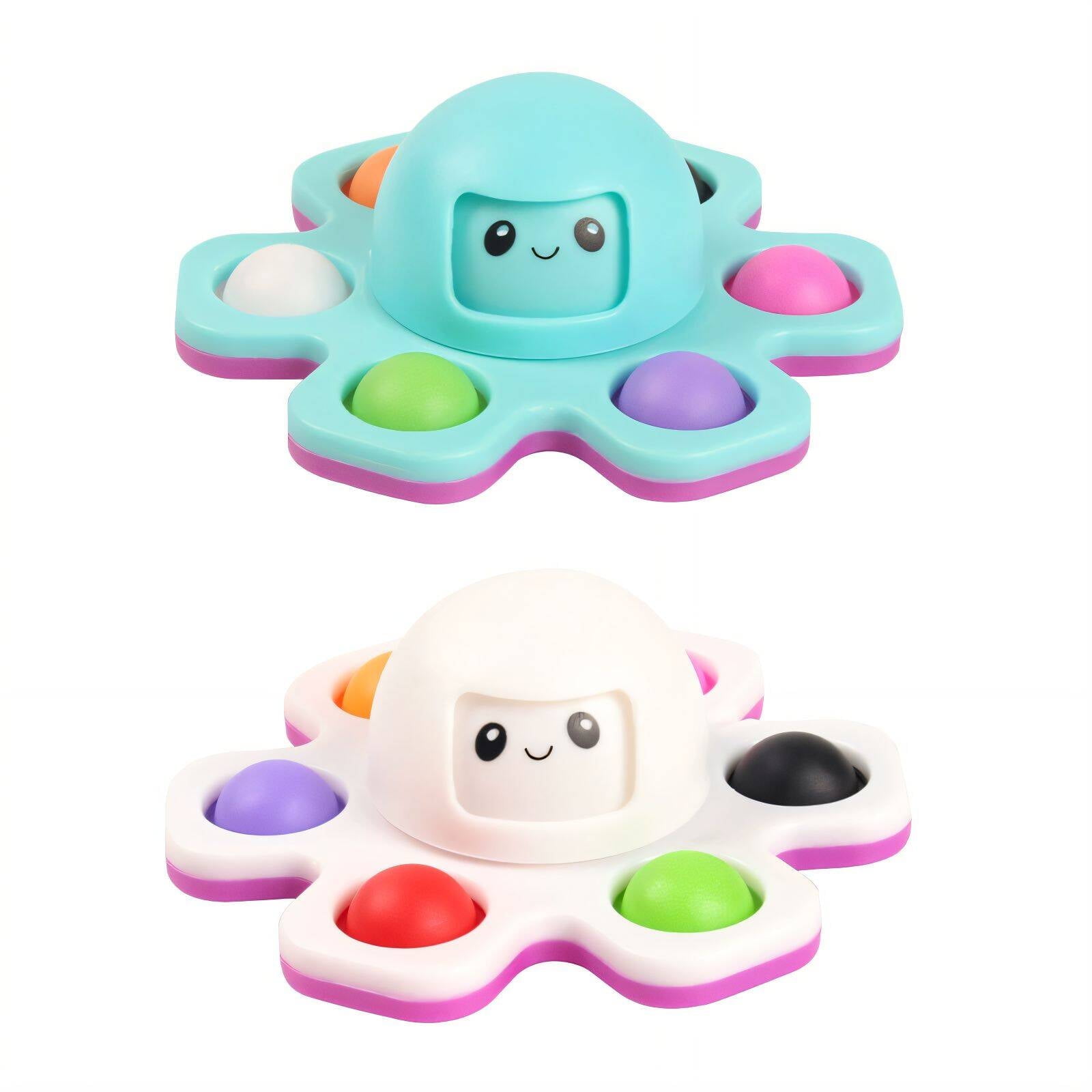 BESTSKY 2Pcs Fidget Spinner,Octopus Spinner Toys for Babies,Fidget Toys ...