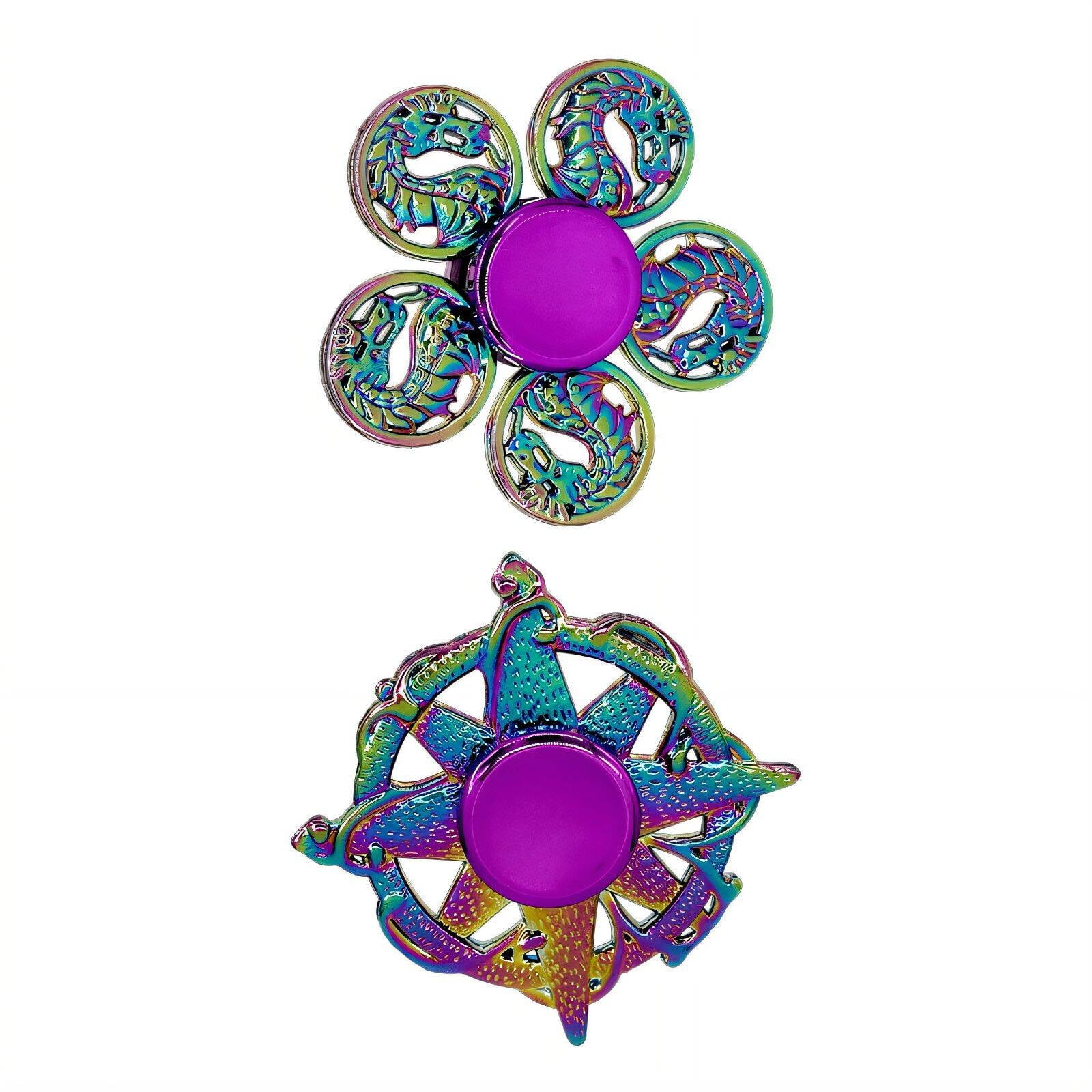 BESTSKY 2Pcs Fidget Toys,Colorful Metal Fidget Toy,Fidgets for ...