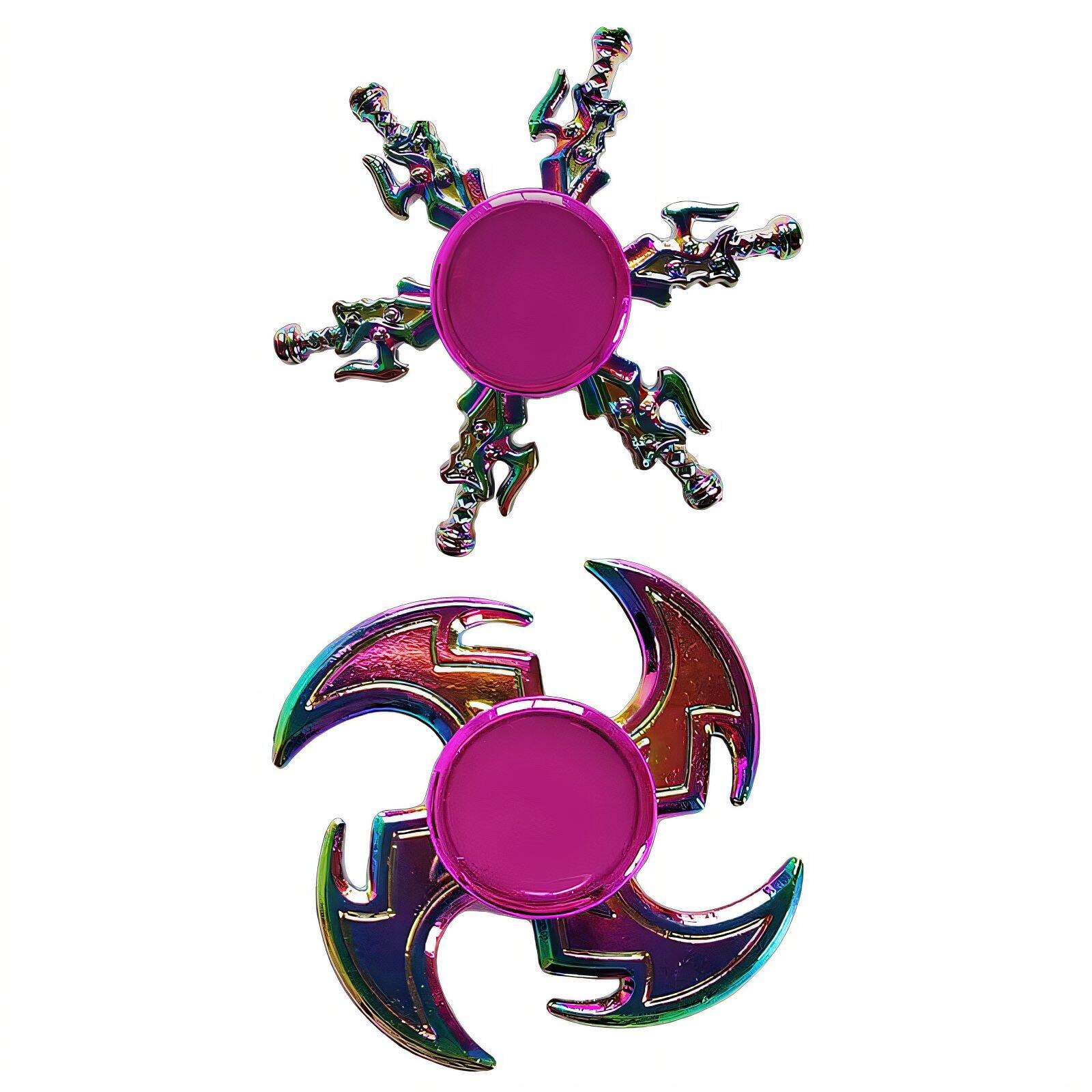 BESTSKY 2Pcs Fidget Toys Adults,Colorful Metal Fidget Toy,Sensory ...