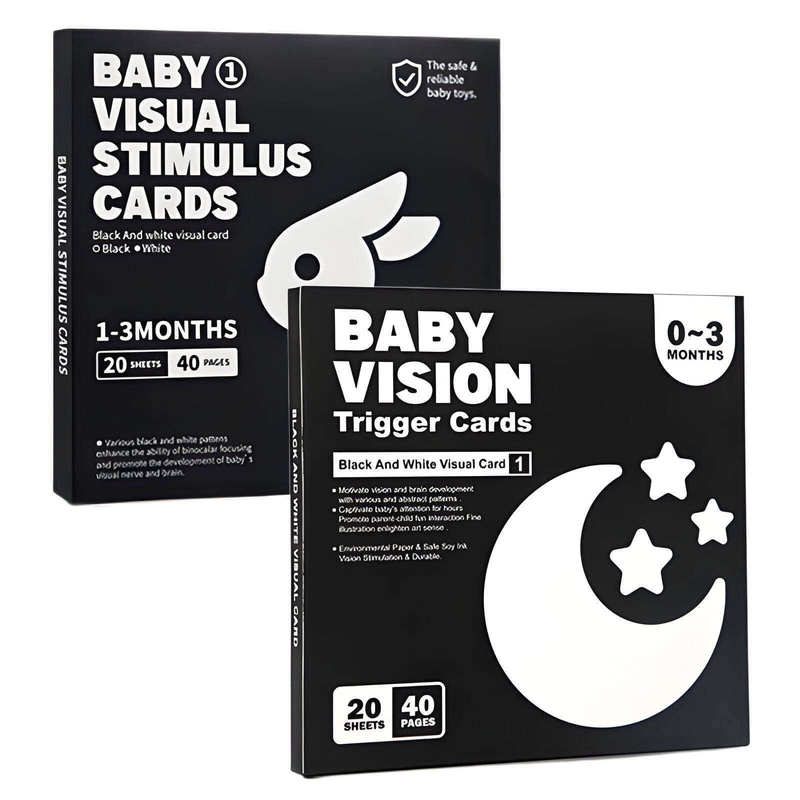 BESTSKY 2Pcs Flash Cards,Detailed Illustrations Toddler Flash Cards ...