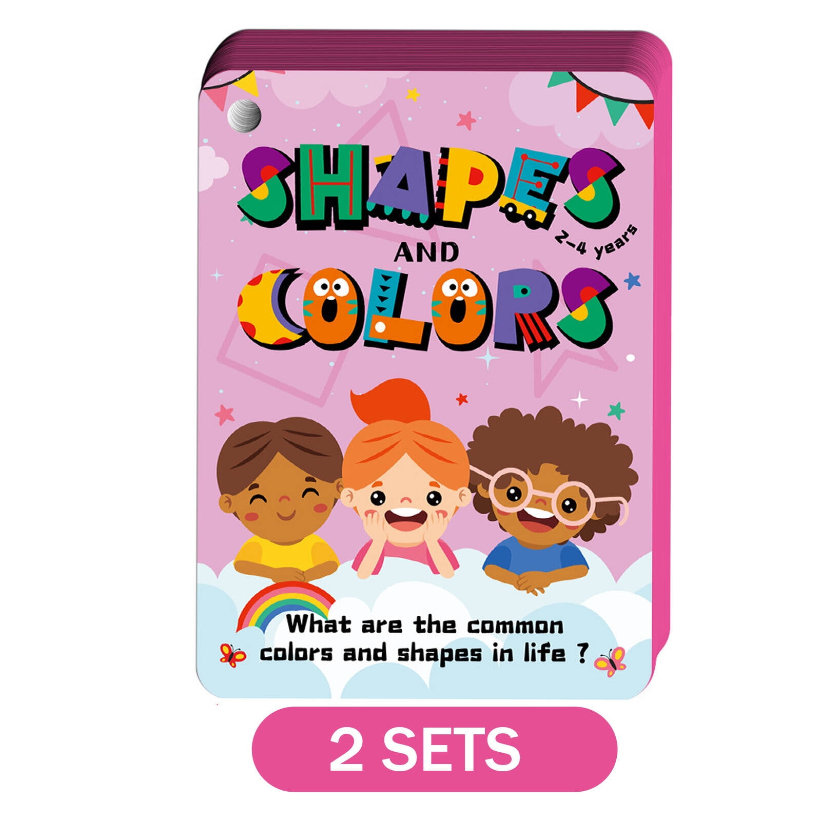 BESTSKY 2Pcs Flash Cards,Fun-Based Learning Toddler Flash Cards ...