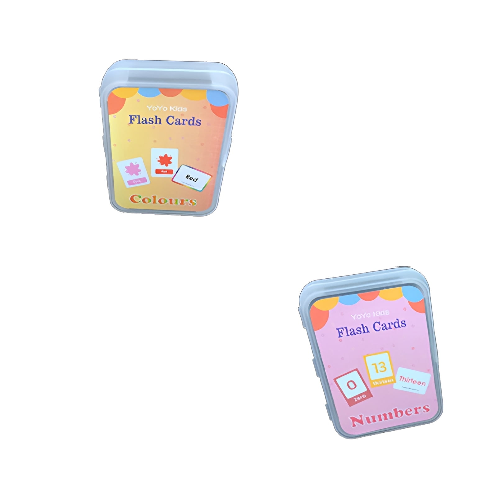 BESTSKY 2Pcs Flash Cards,Simple Memory Flash Cards for Toddlers ...