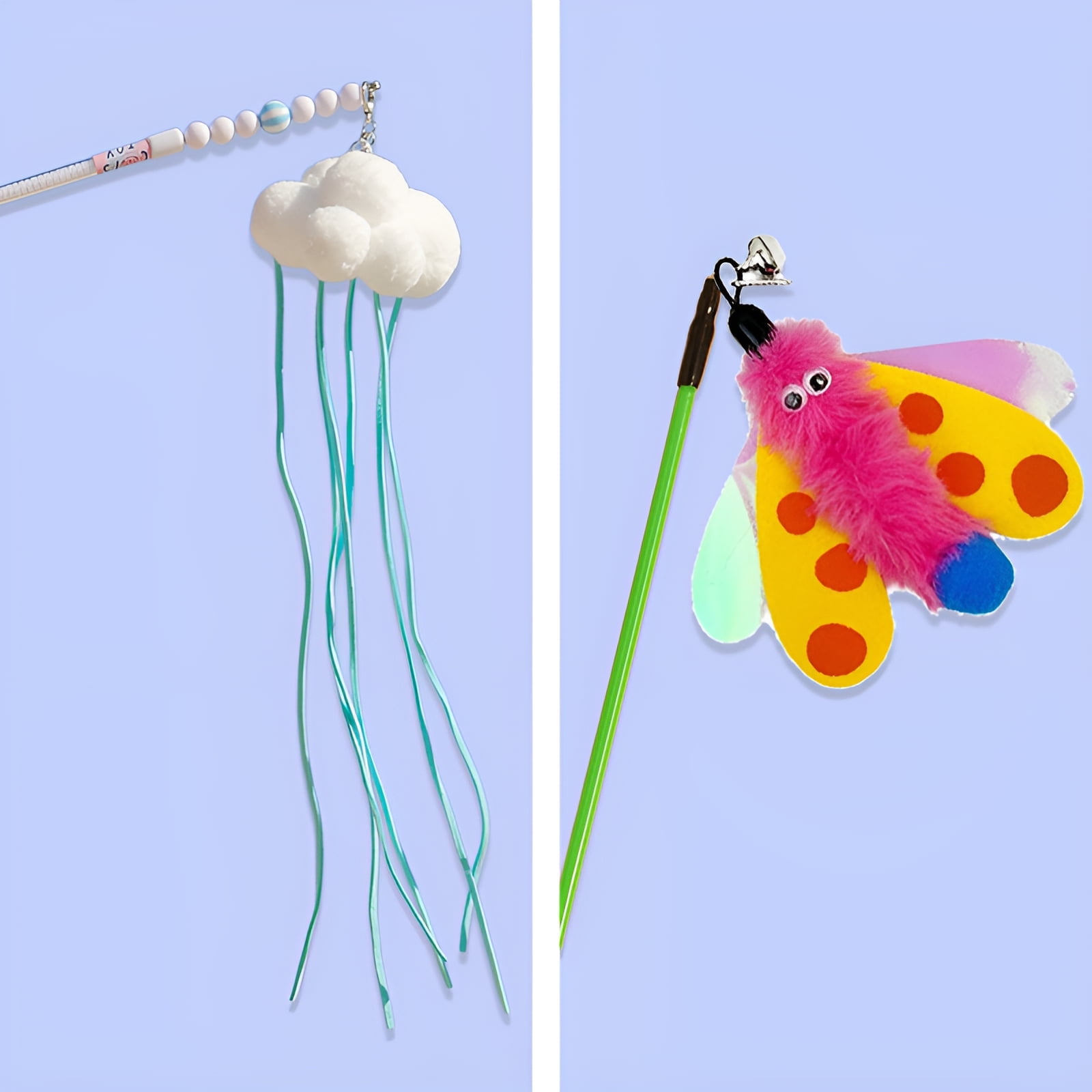 BESTSKY 2Pcs Interactive Cat Toy,Safe Laser Beam Cat Stuff,Fun and ...