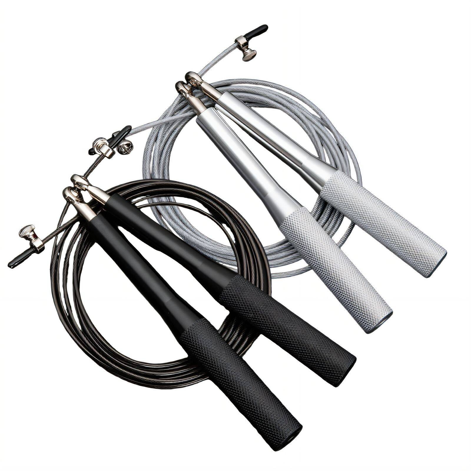 BESTSKY 2Pcs Jump Rope,Built-In Bearings Kids Jump Rope,Diamond Texture ...