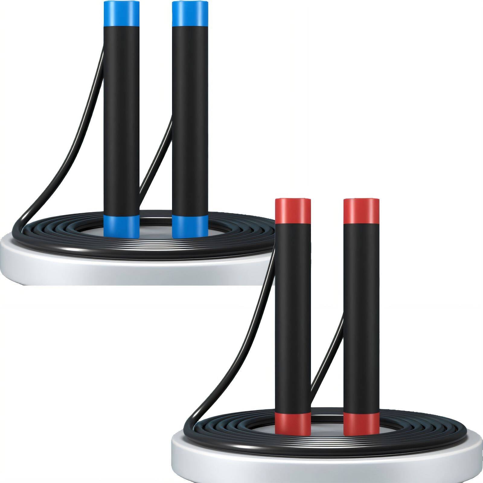 BESTSKY 2Pcs Jump Rope,Built-In Steel Balls Kids Jump Rope,Thick ...