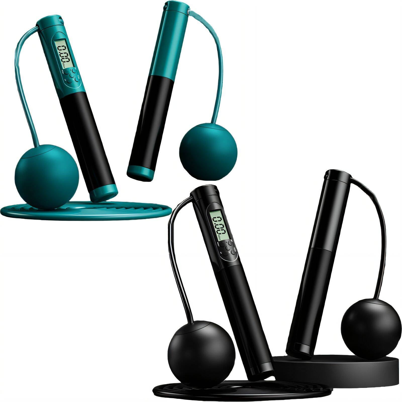BESTSKY 2Pcs Jump Rope,Cordless Big Ball Kids Jump Rope,Fits Home Or ...