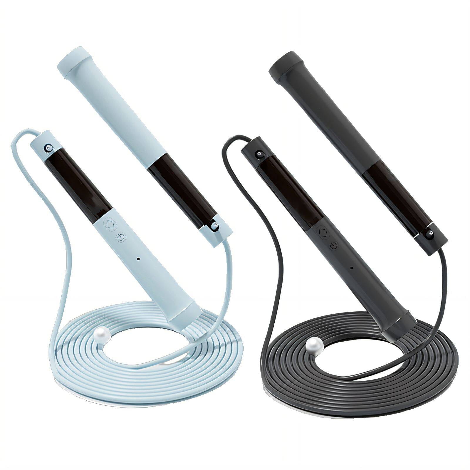 BESTSKY 2Pcs Jump Rope,Count and Timer Kids Jump Rope,Sleek Tech Feel ...