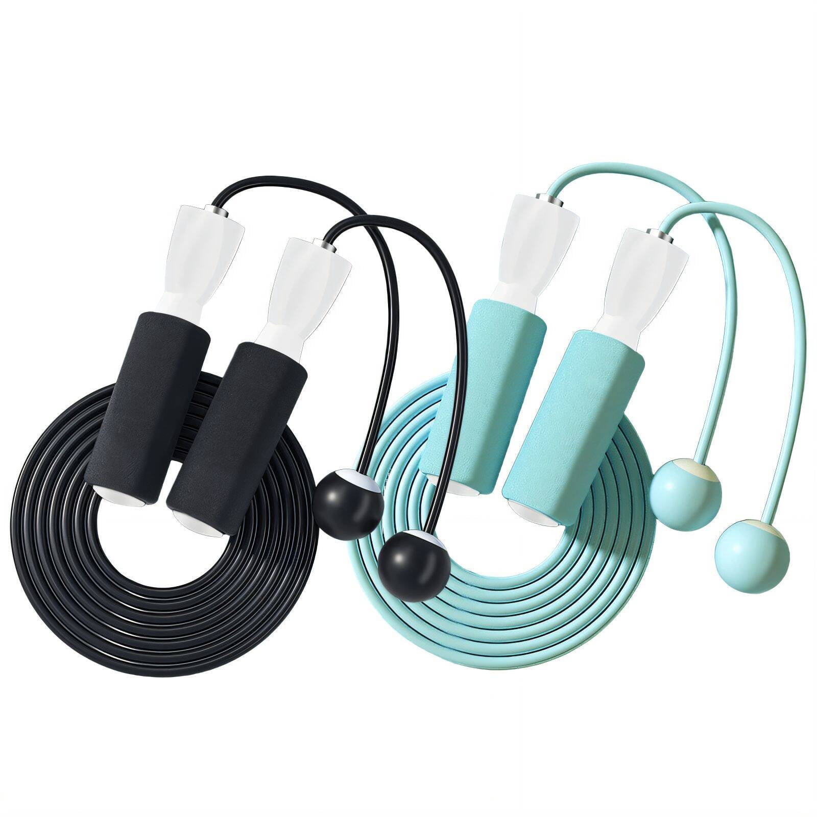BESTSKY 2Pcs Jump Rope,Curved Top Fits Natural Hand Grip Kids Jump Rope ...