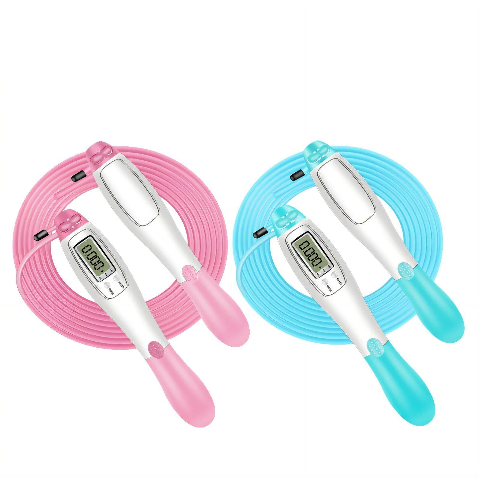 BESTSKY 2Pcs Jump Rope,Indoor and Outdoor Kids Jump Rope,Four Modes ...