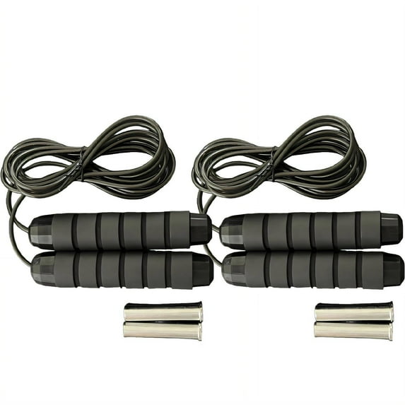 BESTSKY 2Pcs Jump Rope,Multi-Strand Steel Core Kids Jump Rope,Weighted ...