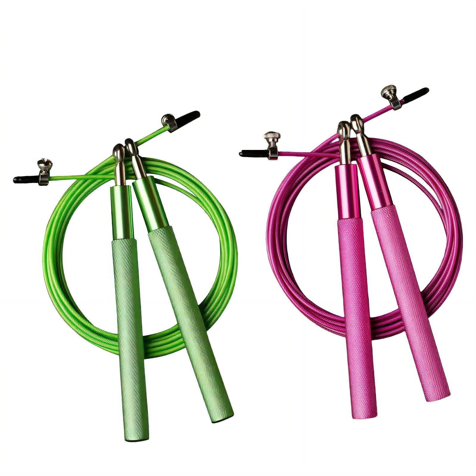 BESTSKY 2Pcs Jump Rope,No Sticking Kids Jump Rope,Diamond Texture Speed ...