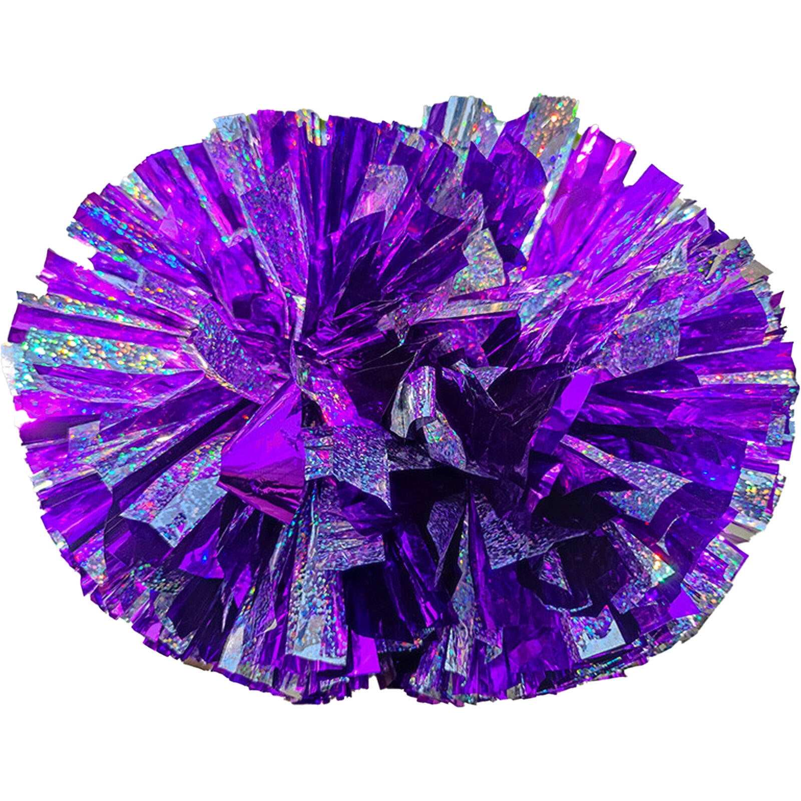 BESTSKY 2Pcs Metallic Foil Cheer Pom,Cheerleading Flower Balls ...