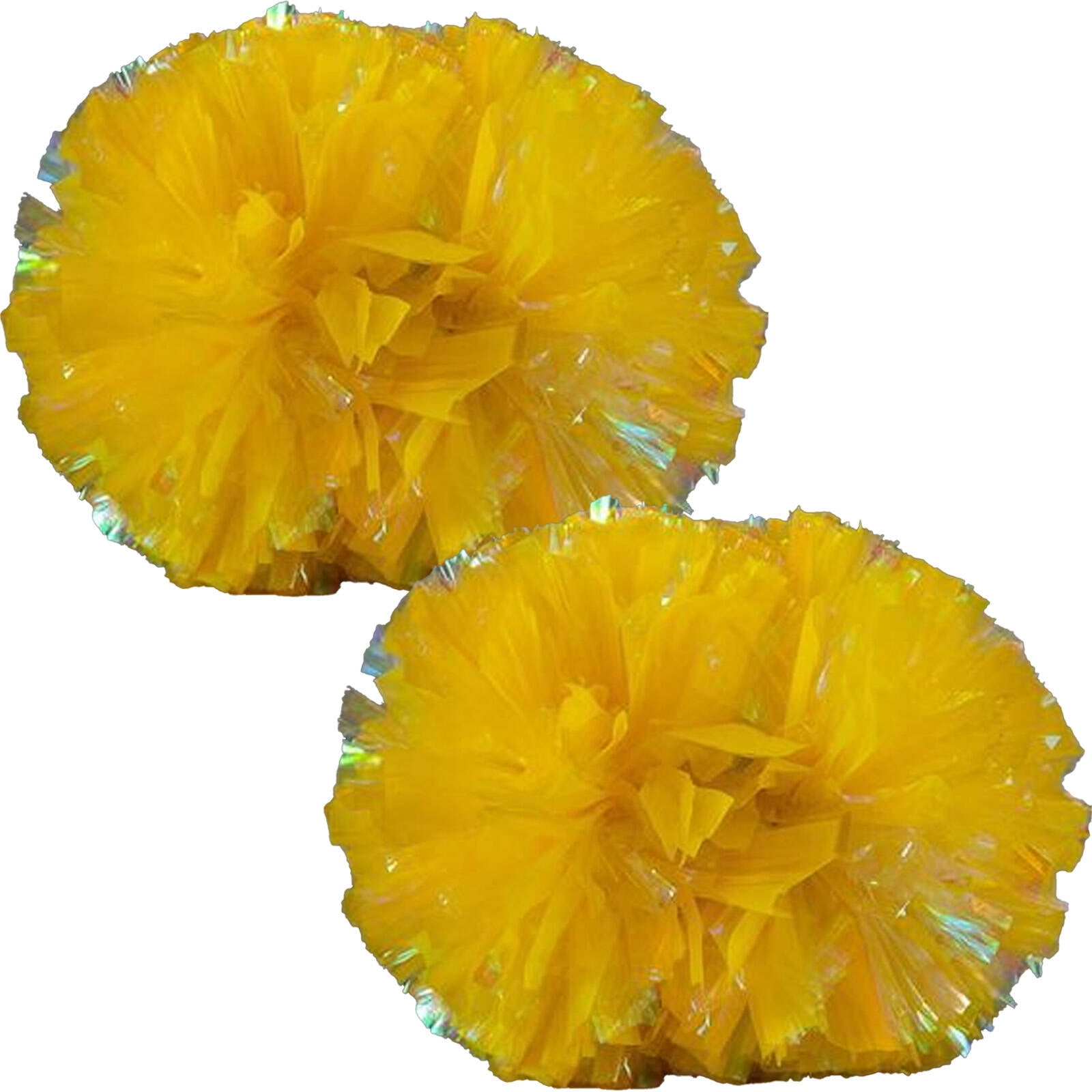 BESTSKY 2Pcs Metallic Foil Cheer Pom,Cheerleading Flower Balls ...