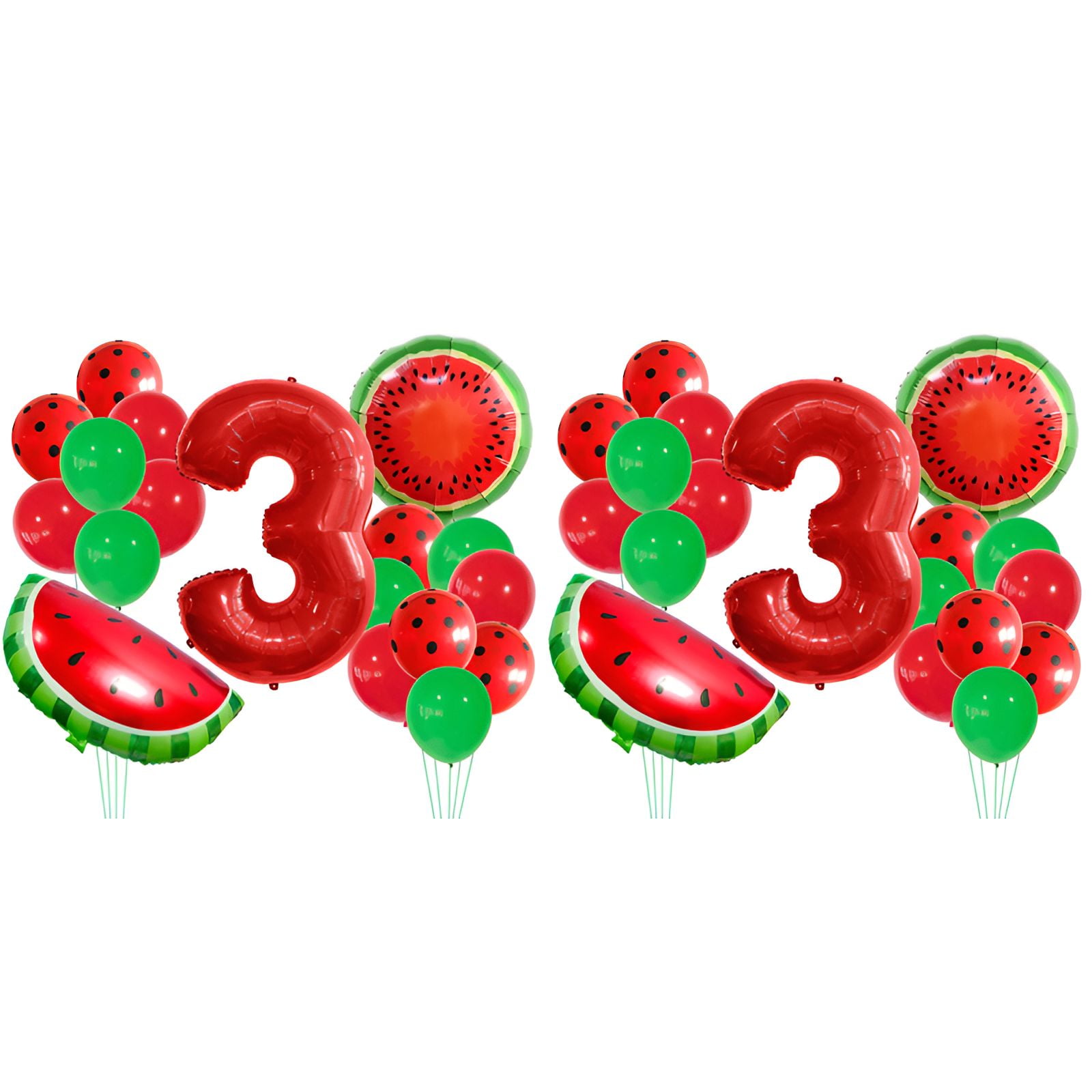 BESTSKY 2Pcs Number Balloons,Fruit Birthday Props Birthday Decorations ...