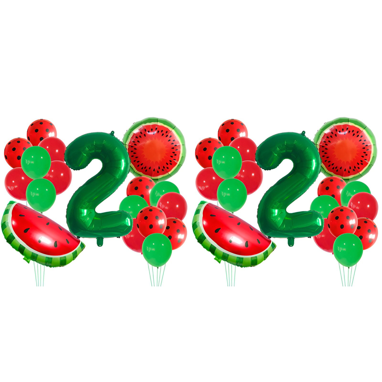 BESTSKY 2Pcs Number Balloons,Watermelon Decor Balloons Party ...