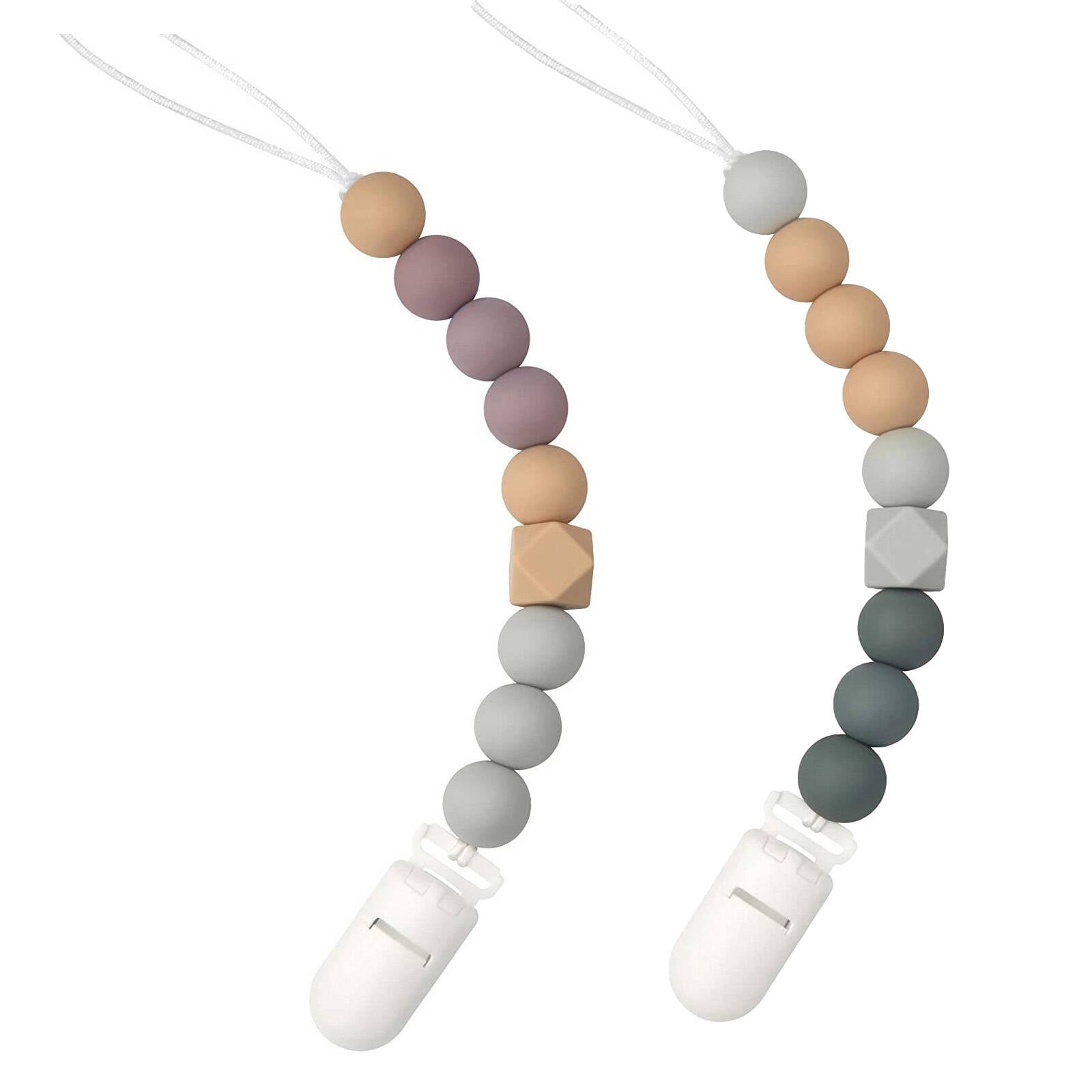 BESTSKY 2Pcs Pacifier Chain,Anti-Drop Design Pacifier Holder,Convenient ...